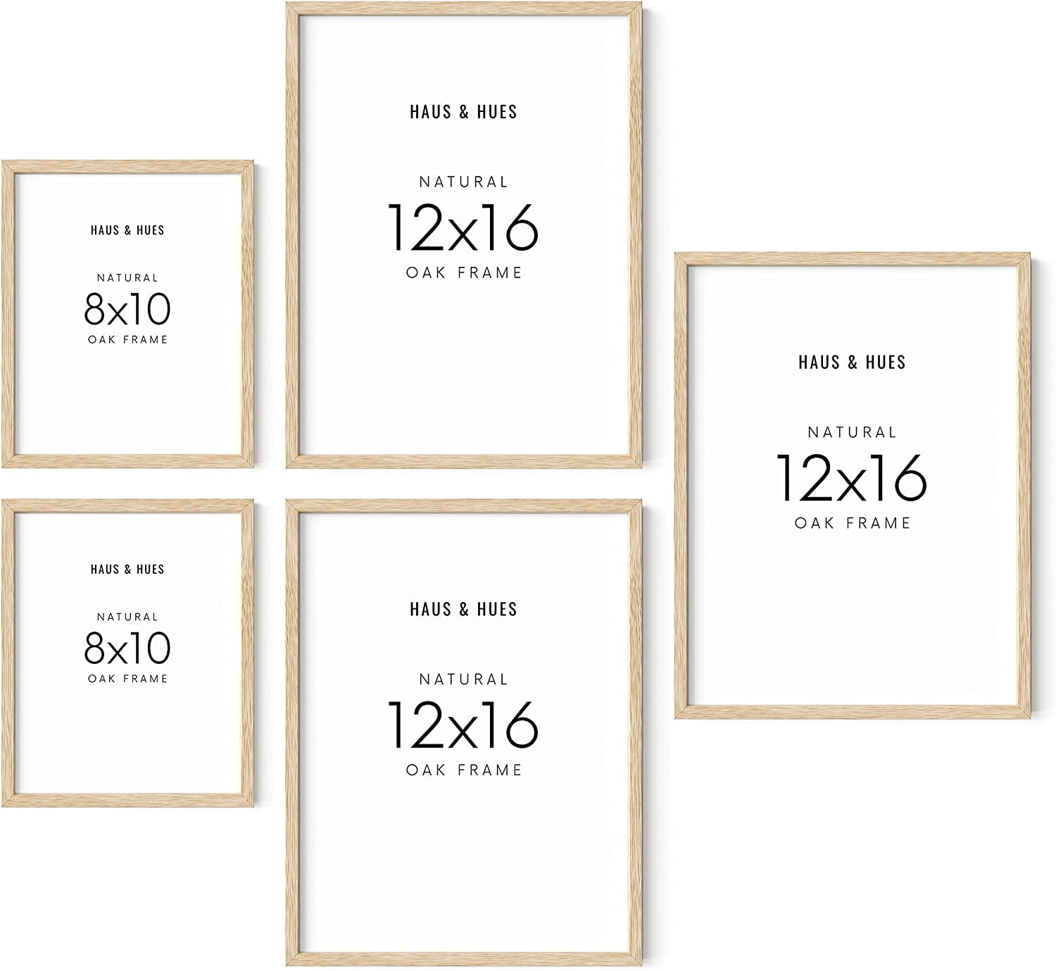 HAUS AND HUES Collage Frames For Wall - Set of 5 Photo Gallery Frames ...