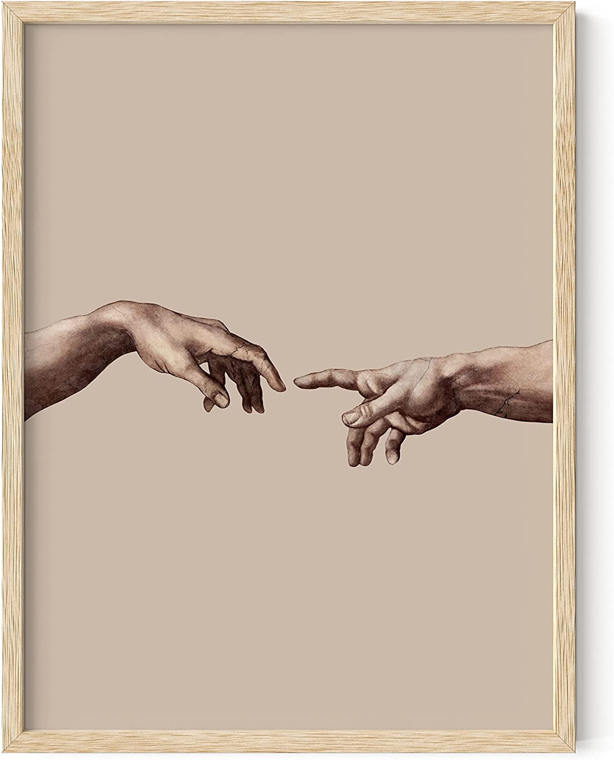 HAUS AND HUES The Creation Of Adam Poster - Michaelangelo Poster, Light ...
