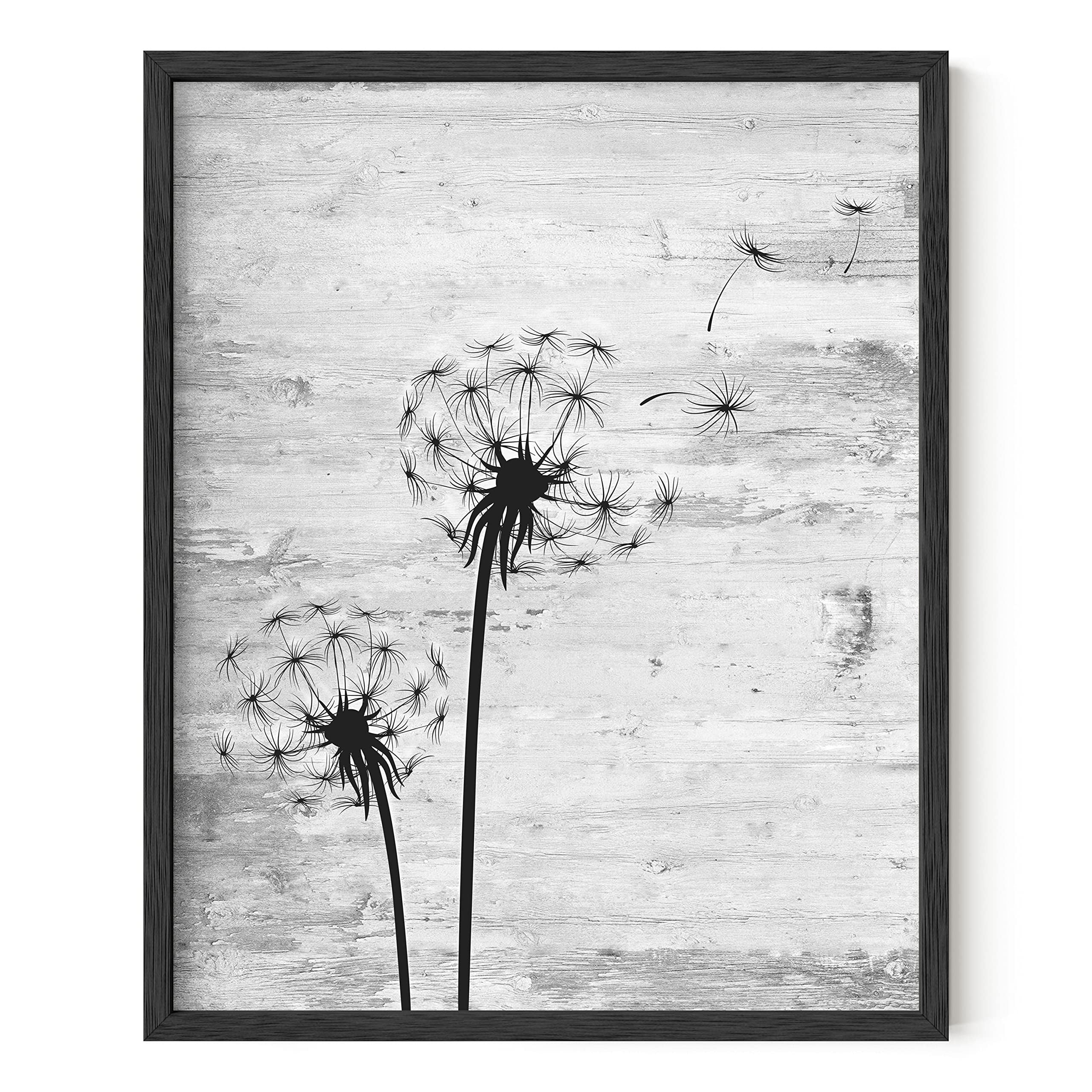 HAUS AND HUES Dandelion Wall Art - Botanical Poster, Plant Pictures ...