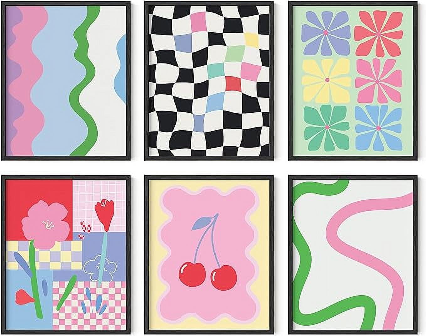 HAUS AND HUES Danish Pastel Posters - Set of 6 Pastel Pink Poster ...
