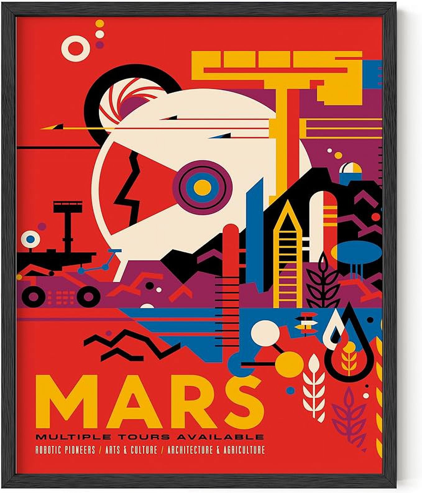 HAUS AND HUES Explore Mars Poster - NASA Print Space Posters Visions Of ...