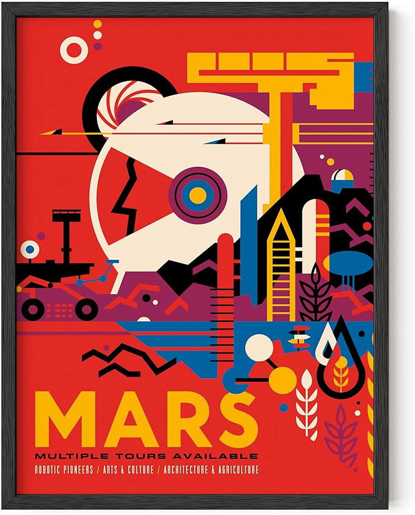 HAUS AND HUES Explore Mars Poster - NASA Print Space Posters Visions Of ...