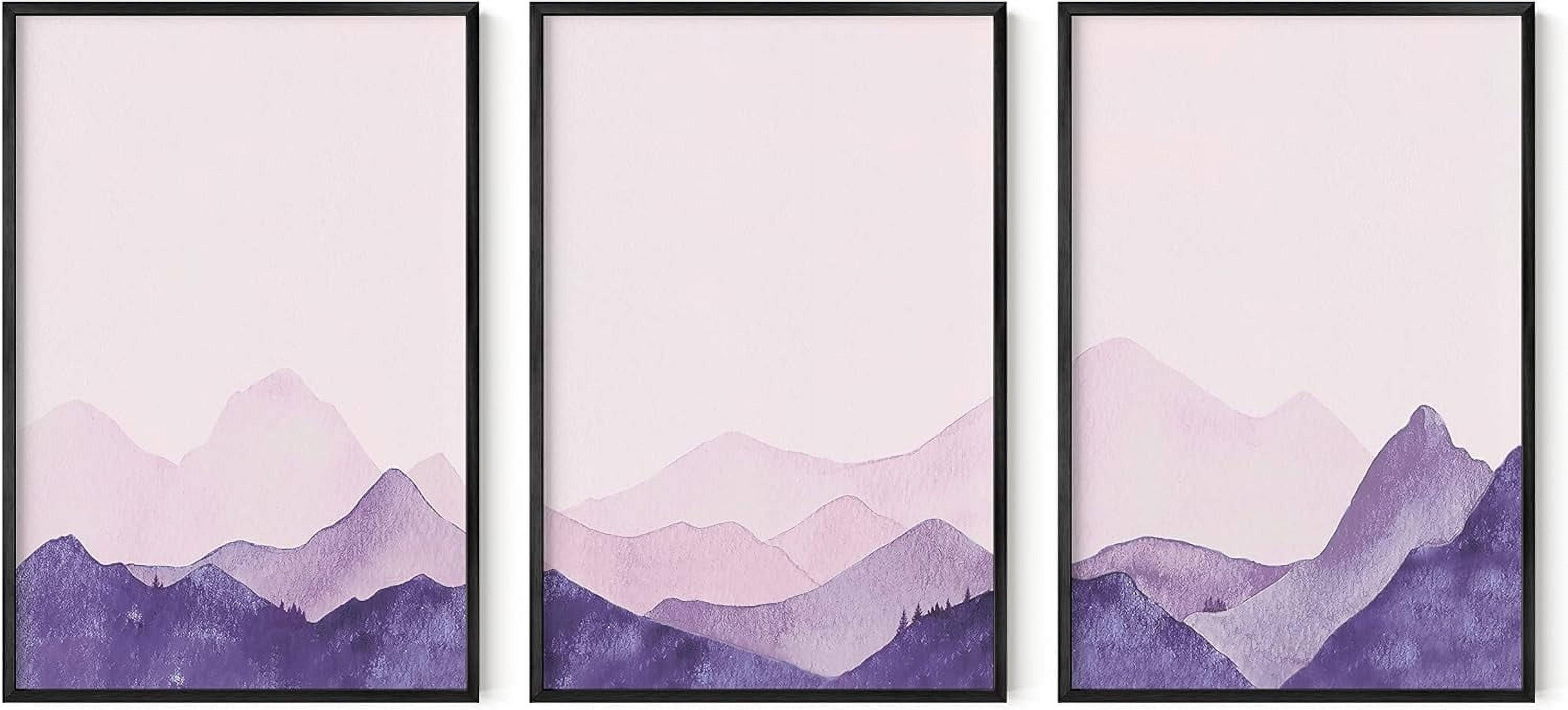 HAUS AND HUES Forest Wall Art - Set of 3 Forest Art Wall Decor ...