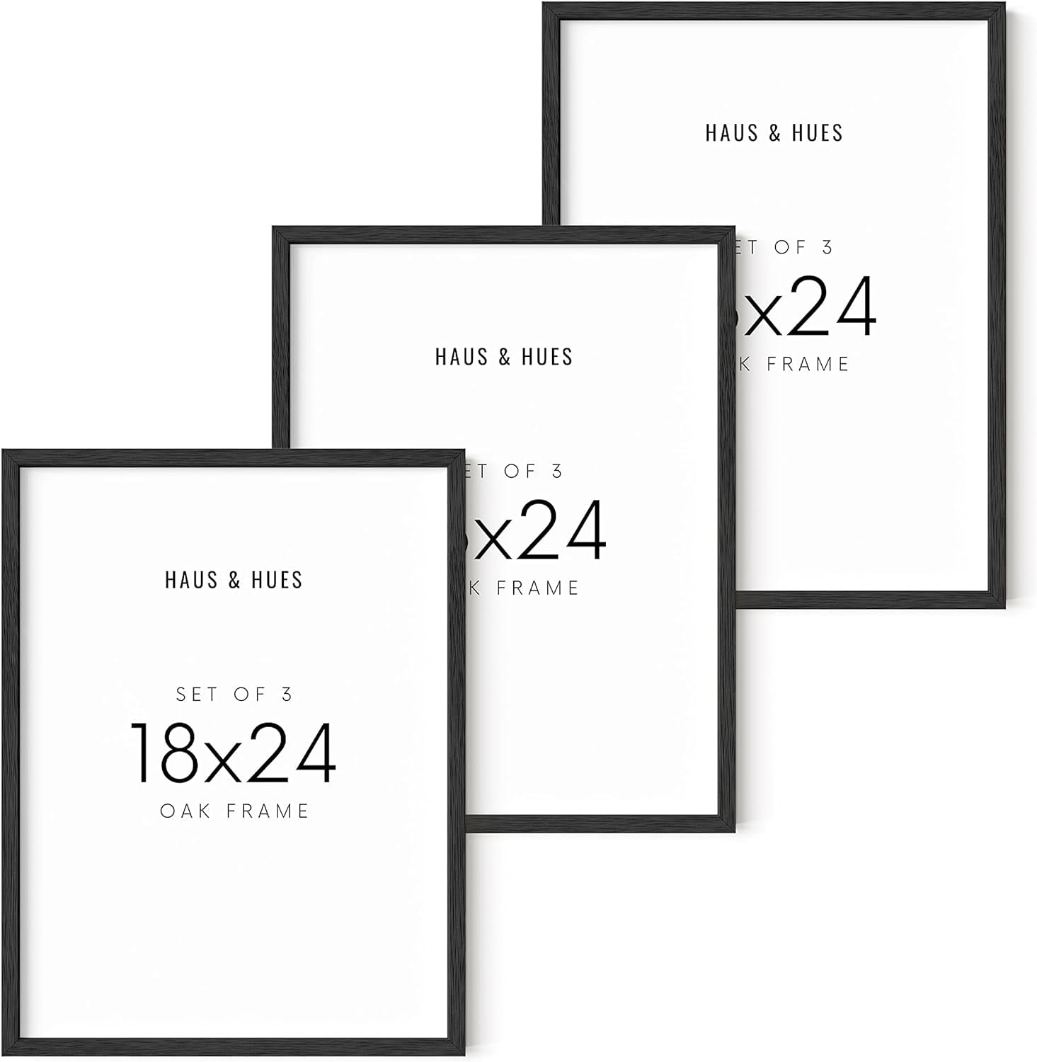 HAUS AND HUES Frames 18 x 24 - Set of 3, Poster Frames 18 x 24, Picture ...