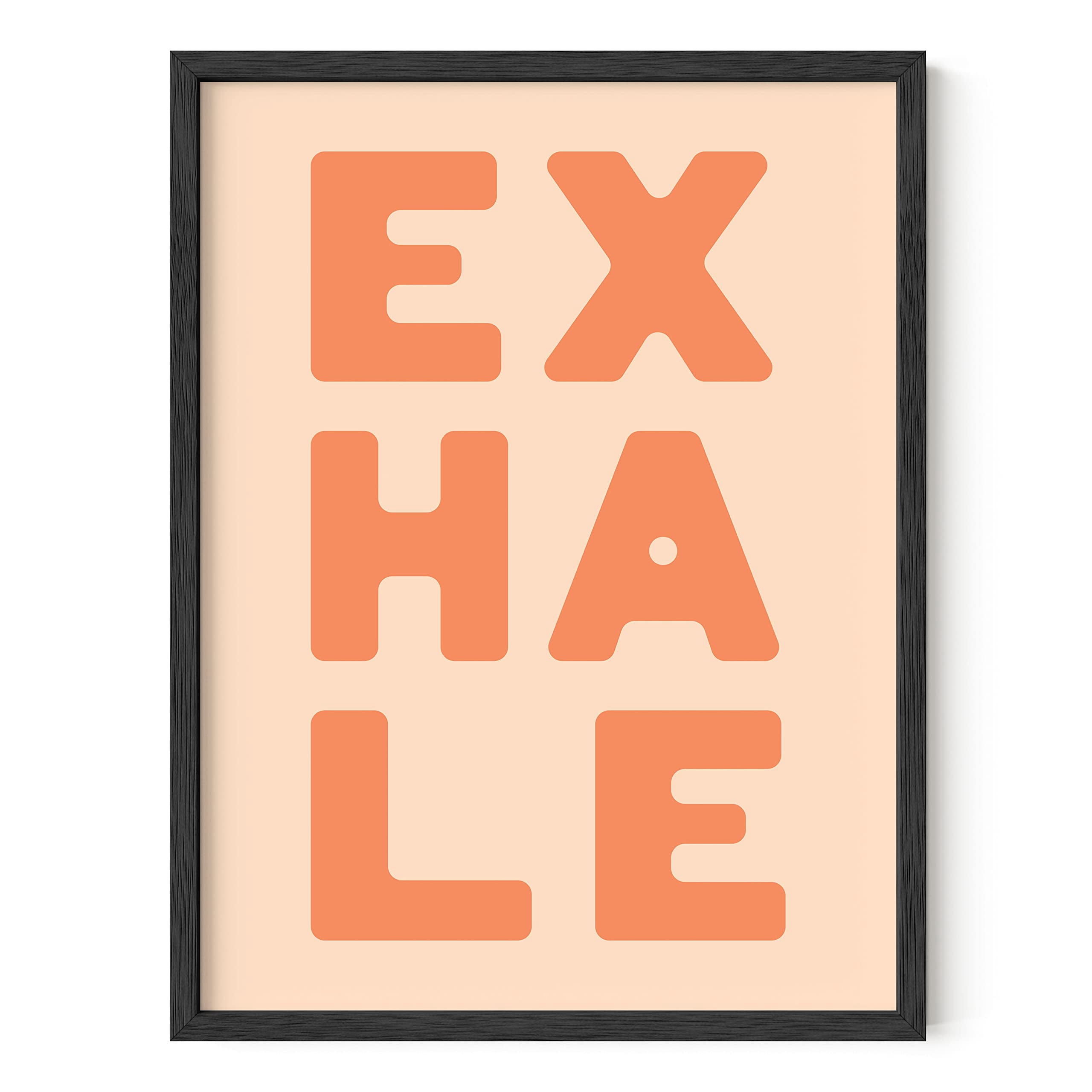 HAUS AND HUES Inhale Exhale Wall Art and Yoga Poster - Inhale Exhale ...