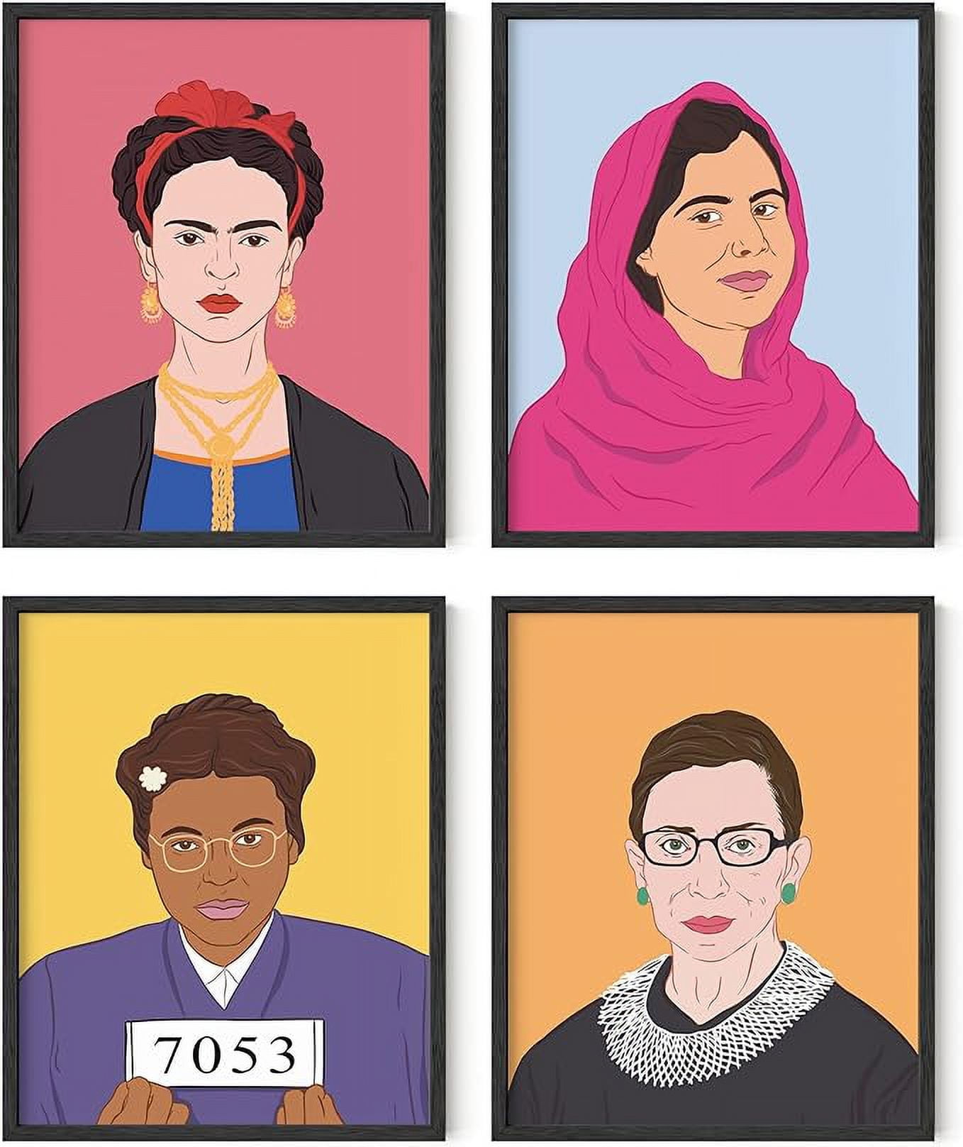 HAUS AND HUES Inspirational Feminist Posters Set of 4 - Inspirational ...