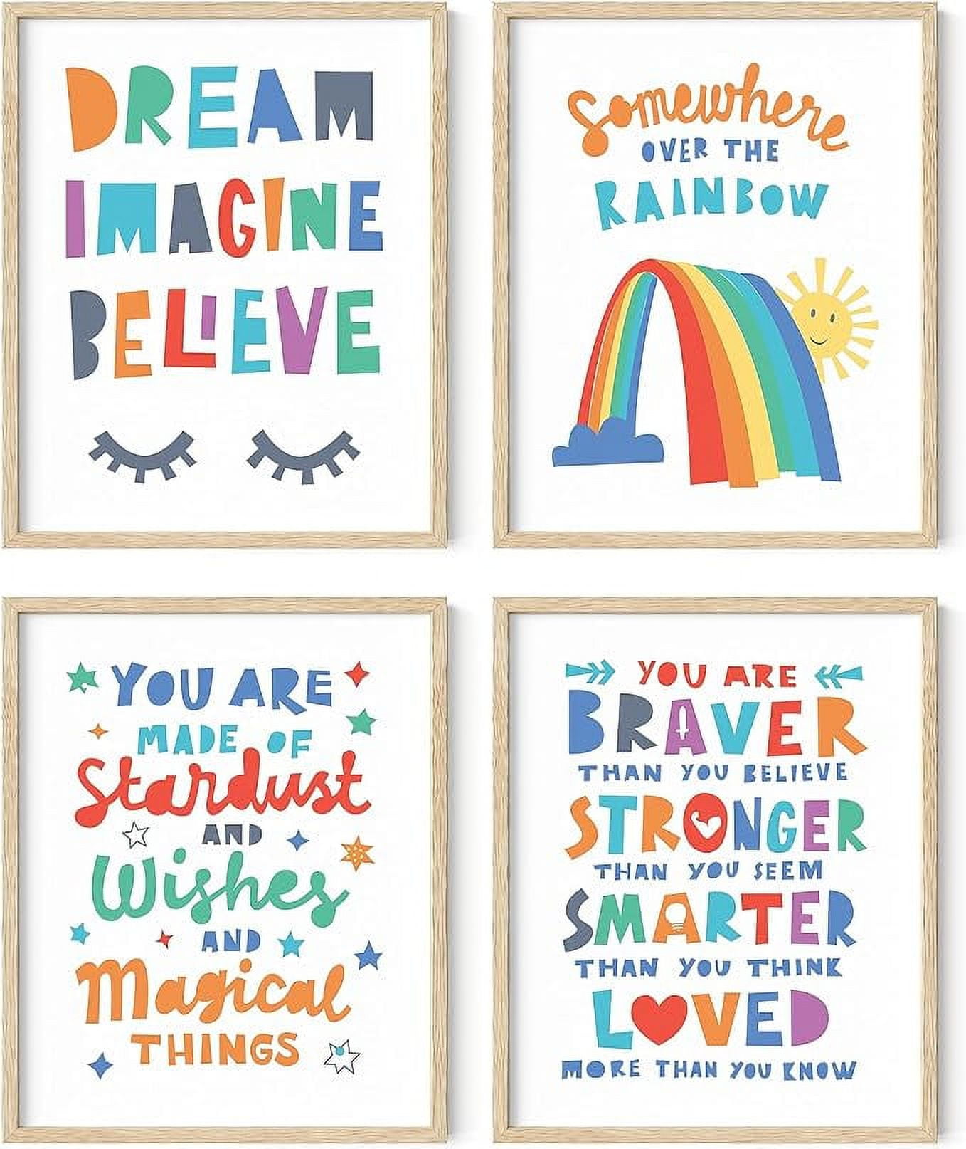 HAUS AND HUES Inspirational Quotes for Kids Wall Decor Kids ...