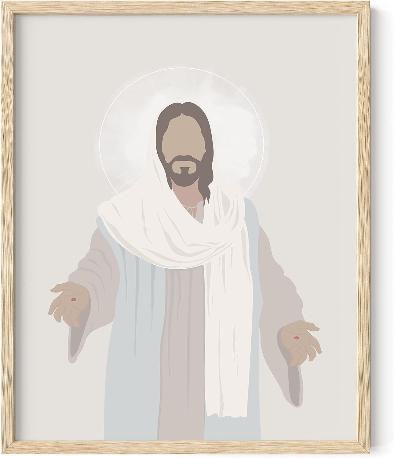 HAUS AND HUES Jesus Pictures for Wall - Jesus Framed Wall Art Painting ...