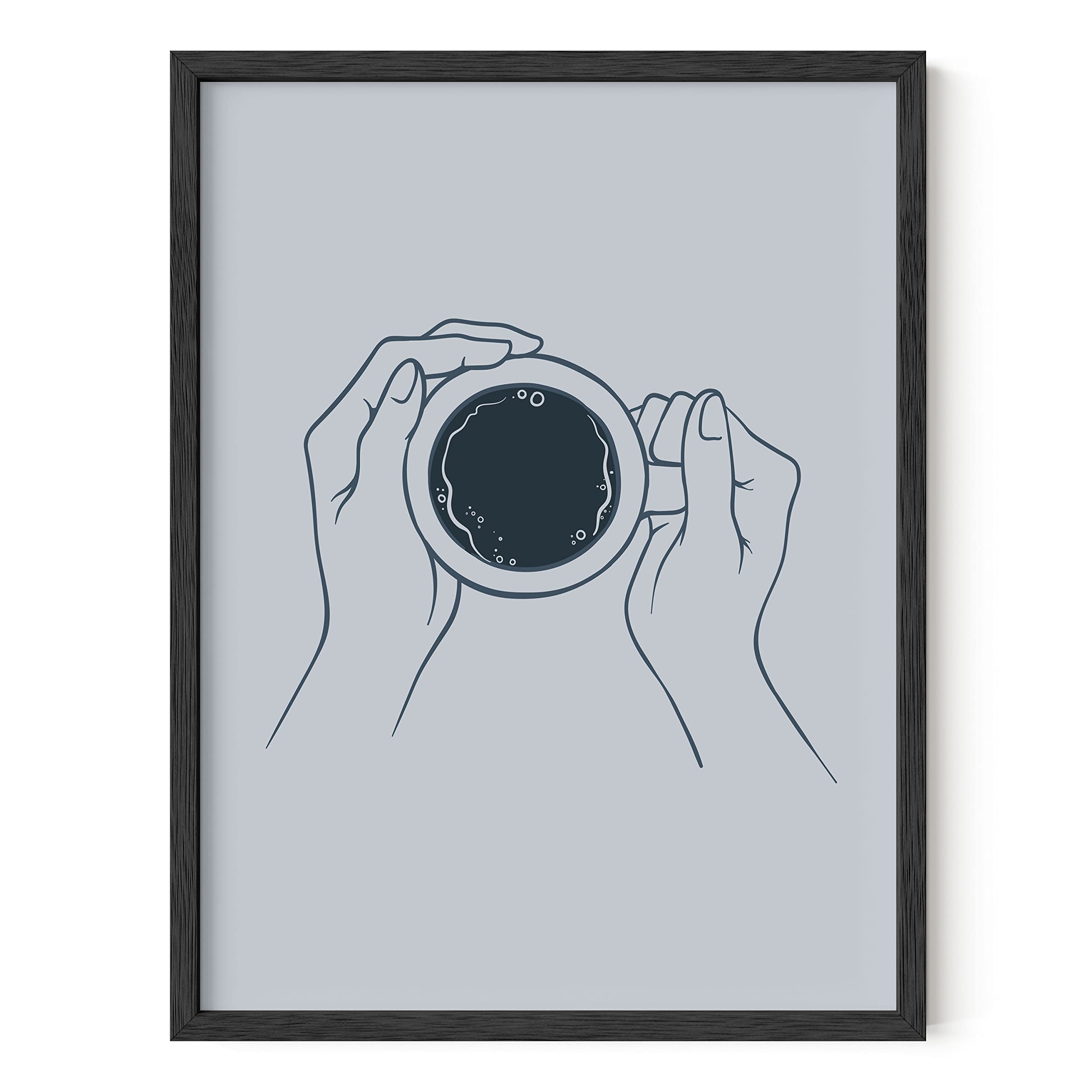 HAUS AND HUES Line Drawing Wall Art Coffee Artwork Minimalist Art ...
