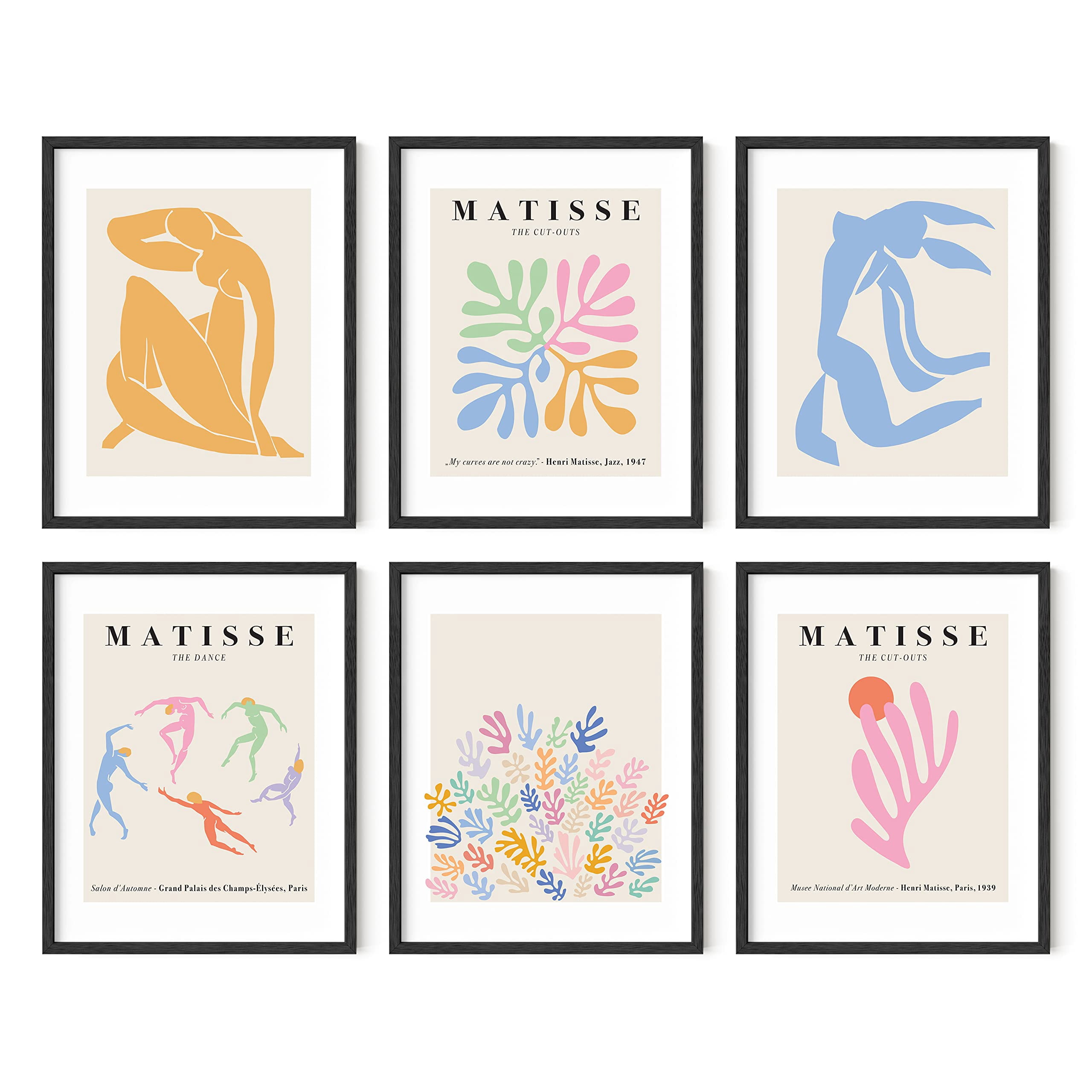 HAUS AND HUES Matisse Poster Pack, Matisse Wall Art, Poster Sets for ...