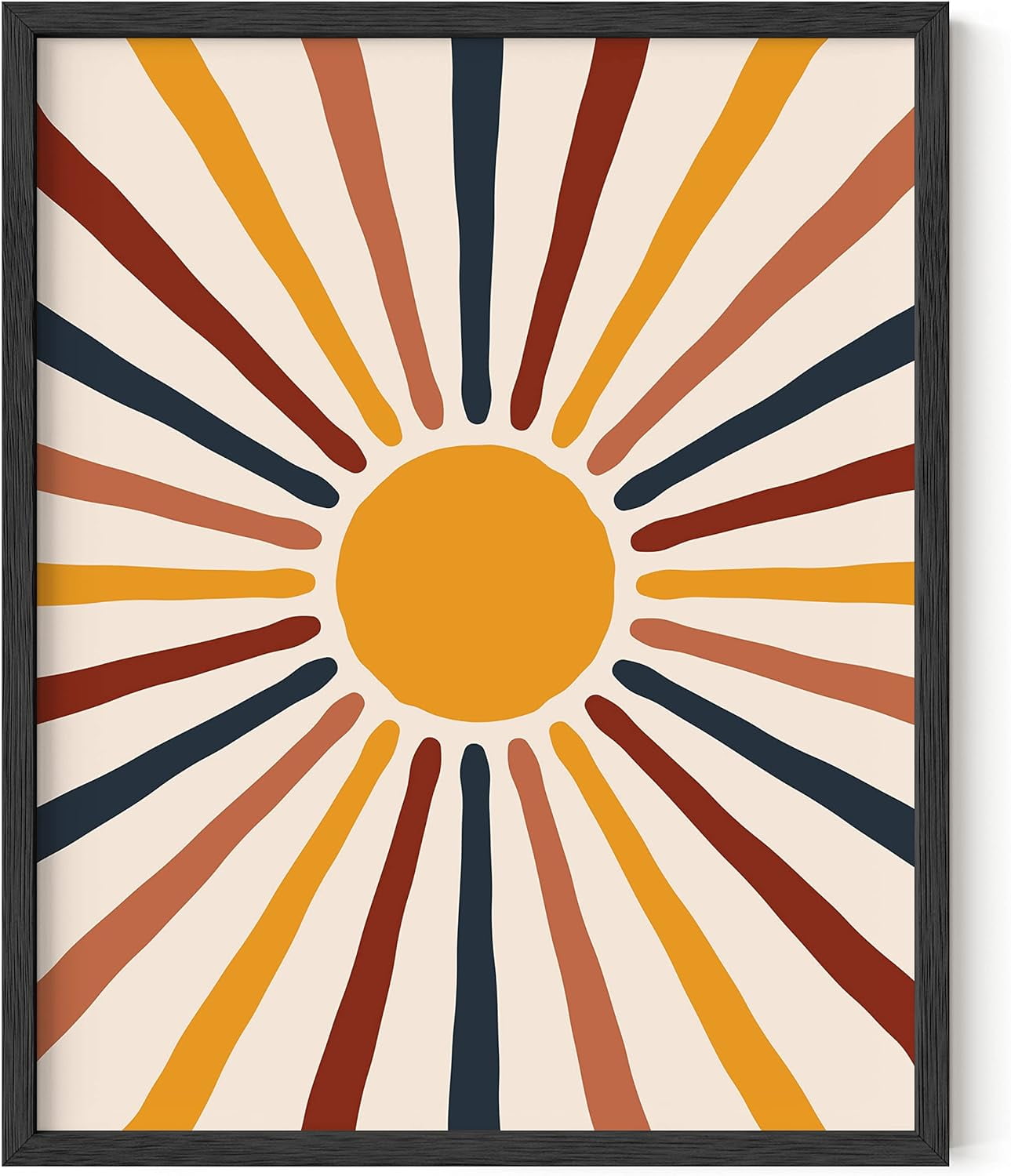 HAUS AND HUES Mid Century Modern Wall Art Sun, Boho Posters and Prints ...