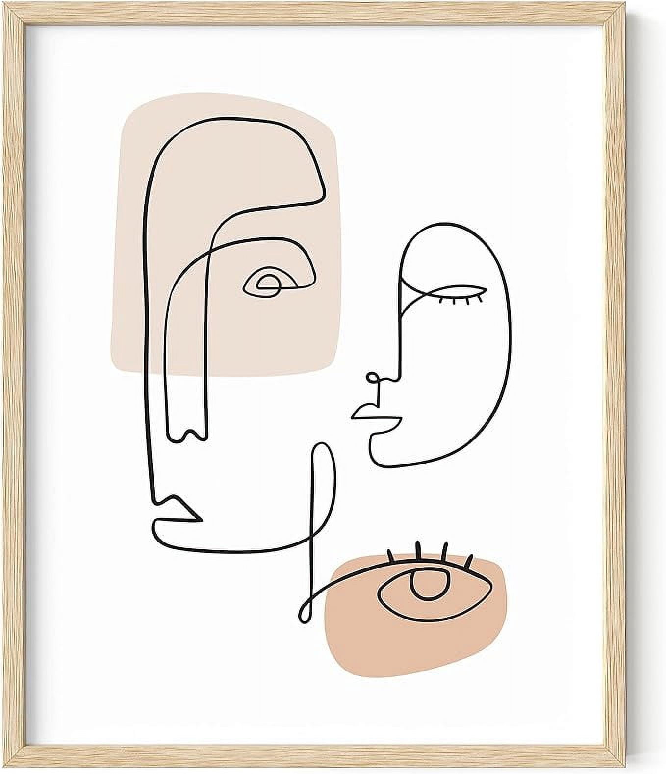 HAUS AND HUES Minimalist Poster Abstract Art Neutral Wall Art Woman Art ...