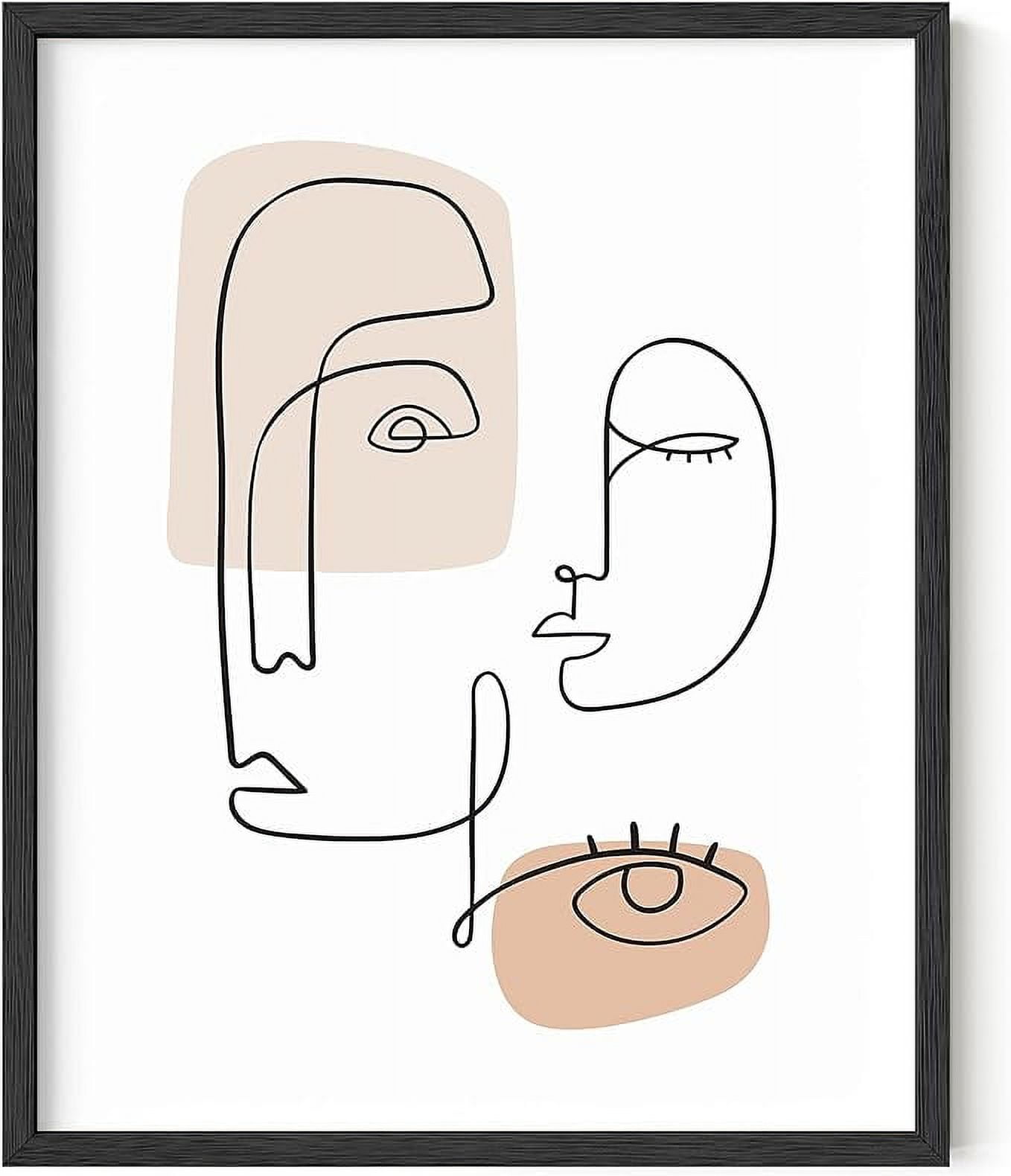 Haus And Hues Minimalist Poster Abstract Art Neutral Wall Art Woman Art