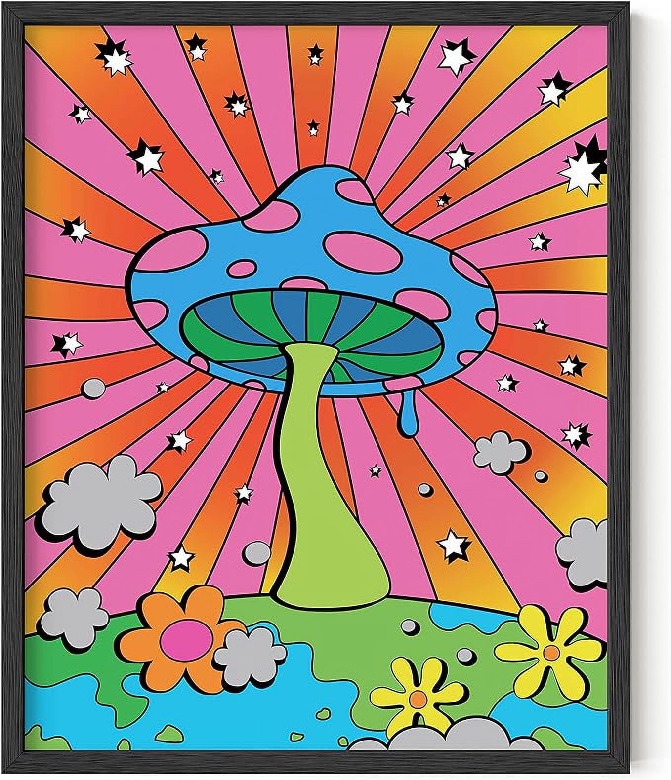 HAUS AND HUES Mushroom Poster Trippy Posters - Indie Posters for Room ...