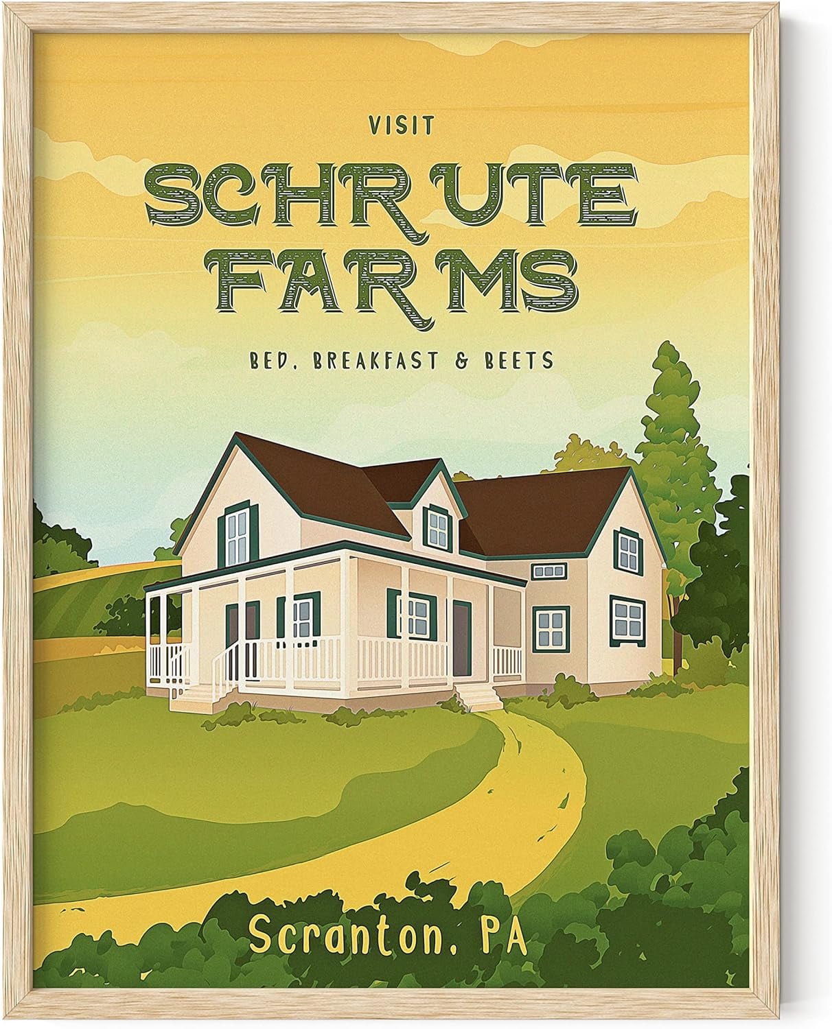 HAUS AND HUES The Office Poster, Schrute Farms, Dwight Schrute, The ...
