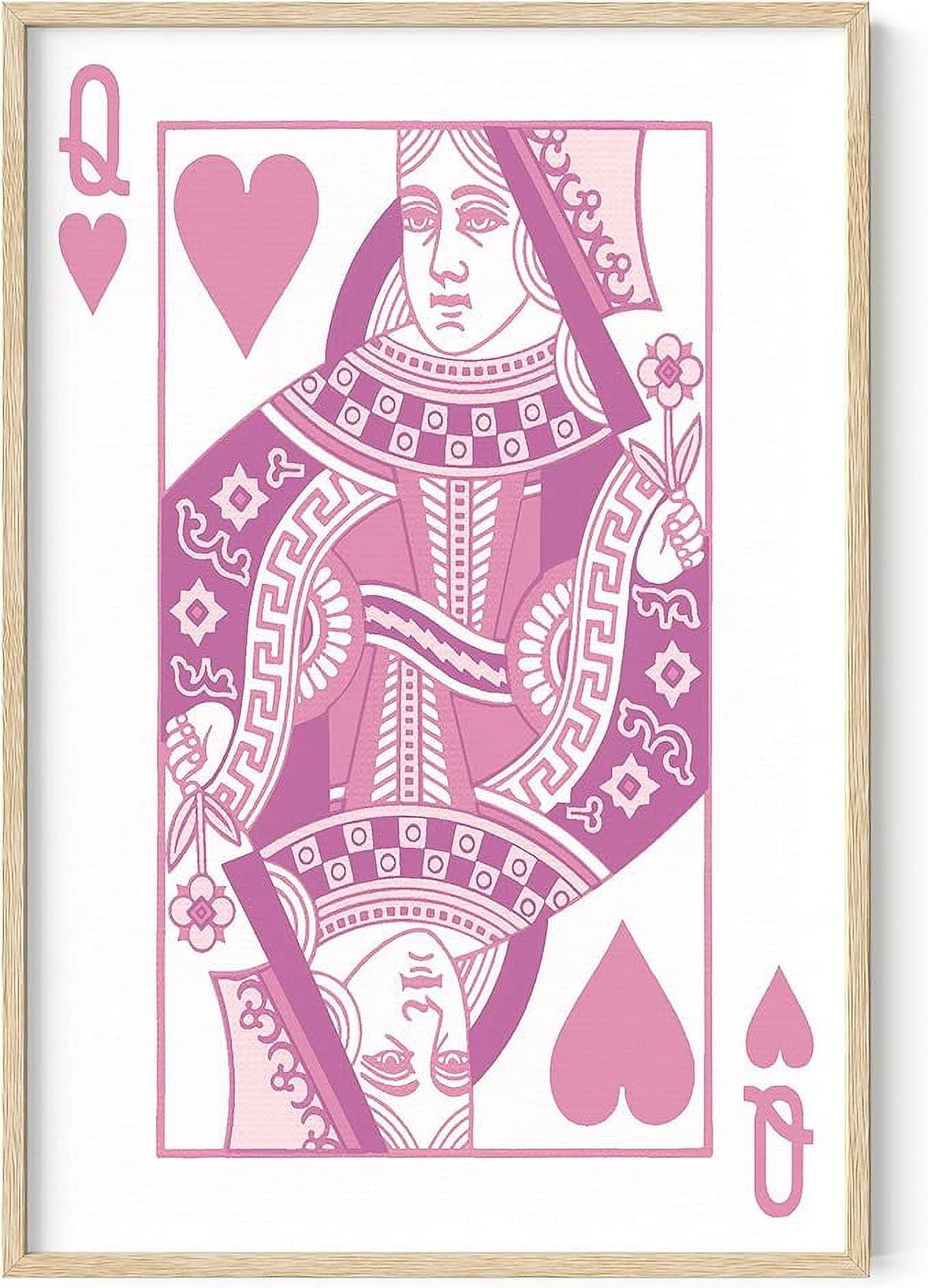 HAUS AND HUES Pink Queen of Hearts | Queen Poster Aesthetic Pictures ...