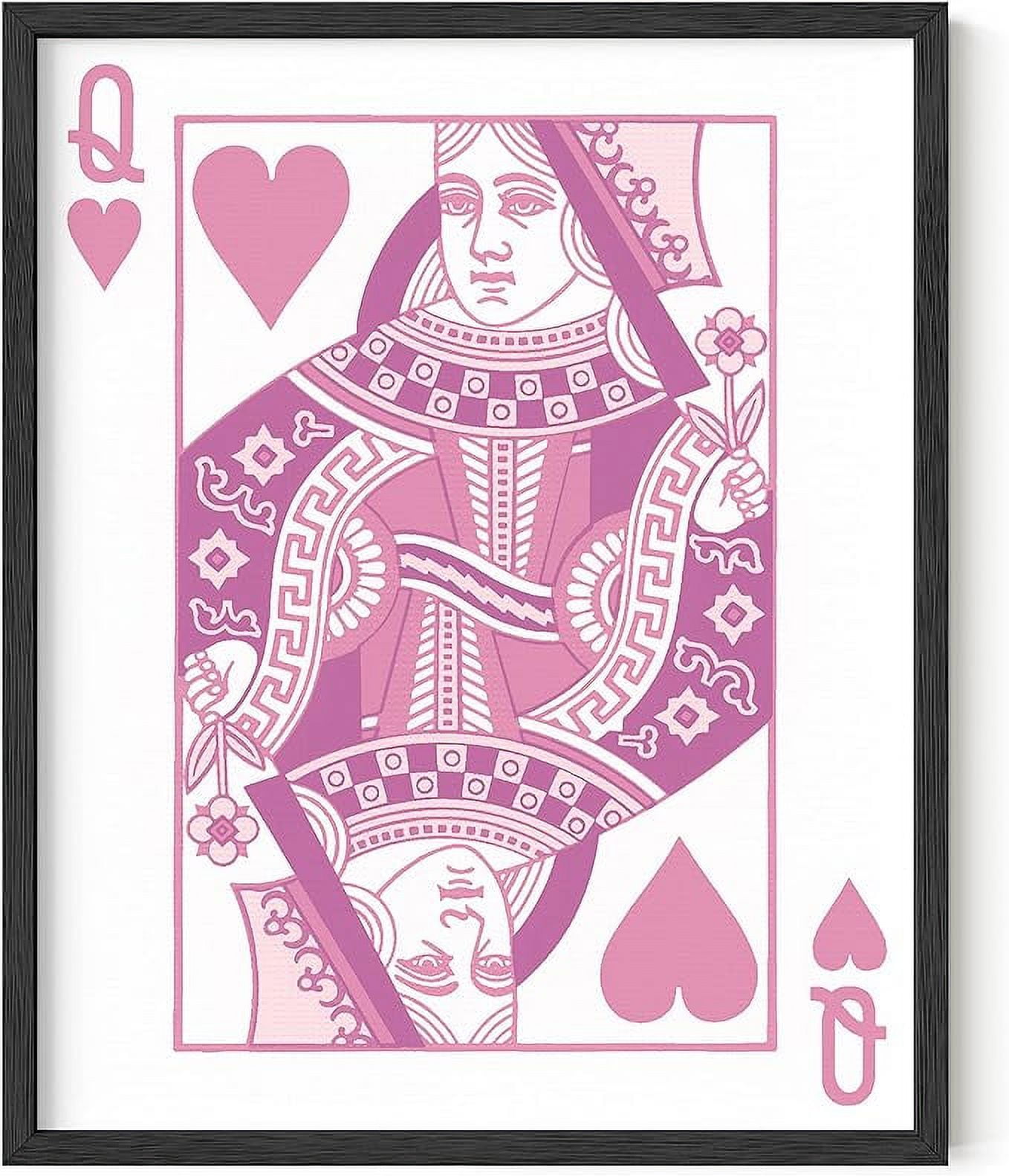 HAUS AND HUES Pink Queen of Hearts | Queen Poster Aesthetic Pictures ...