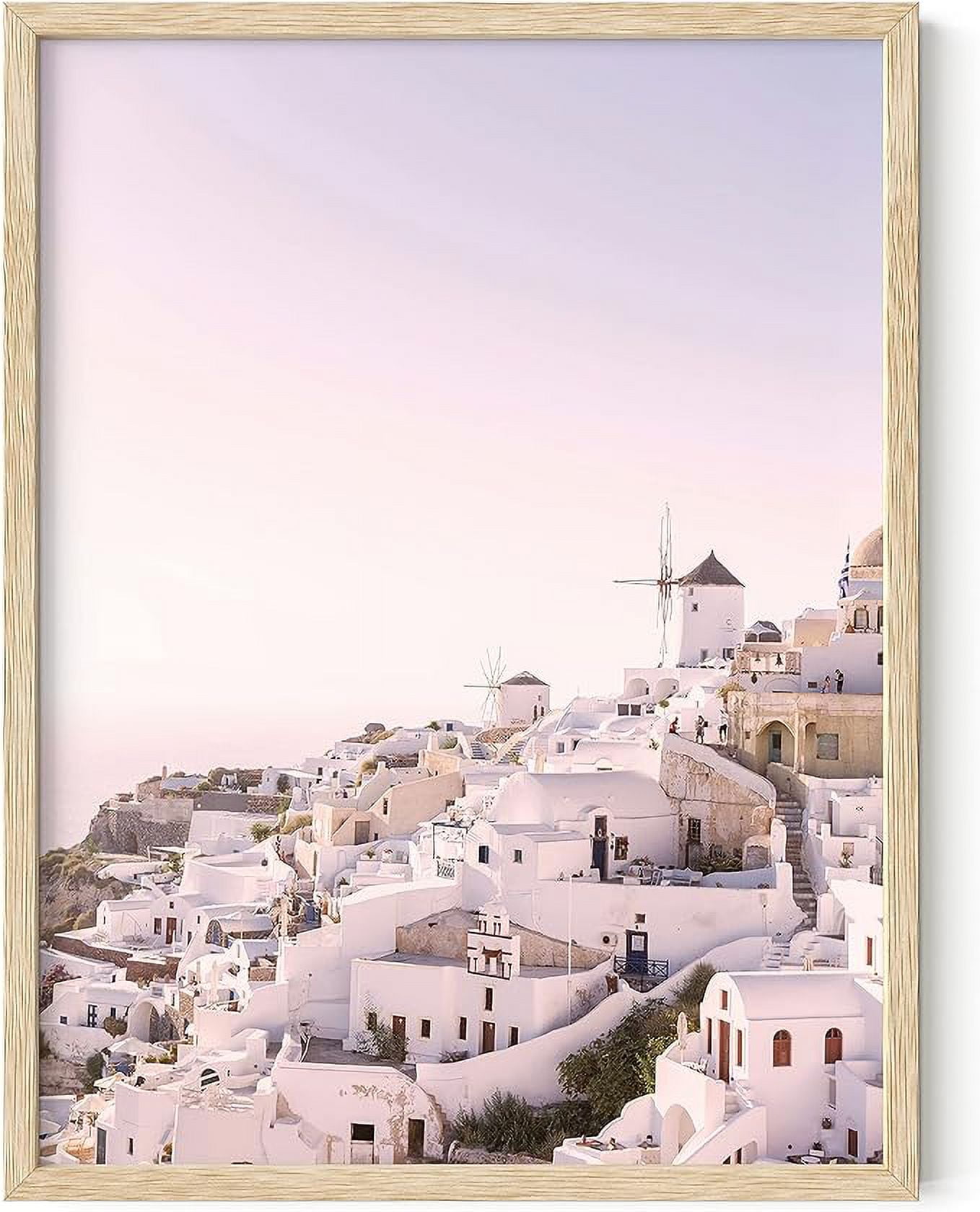HAUS AND HUES Santorini Vintage Beach Prints Santorini Greece Poster ...