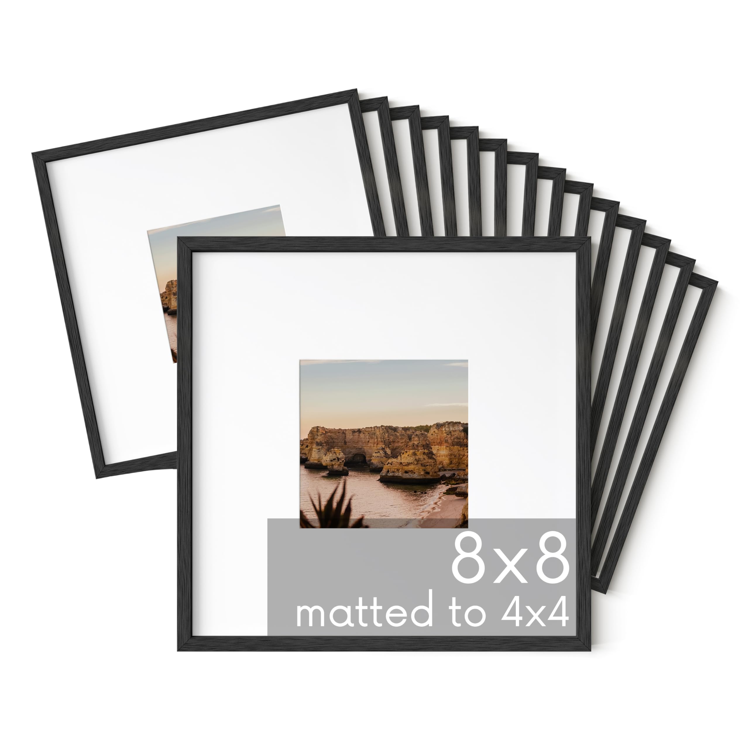 HAUS AND HUES Set of 15 8x8 Picture Frame - 8x8 Frame Square Picture ...