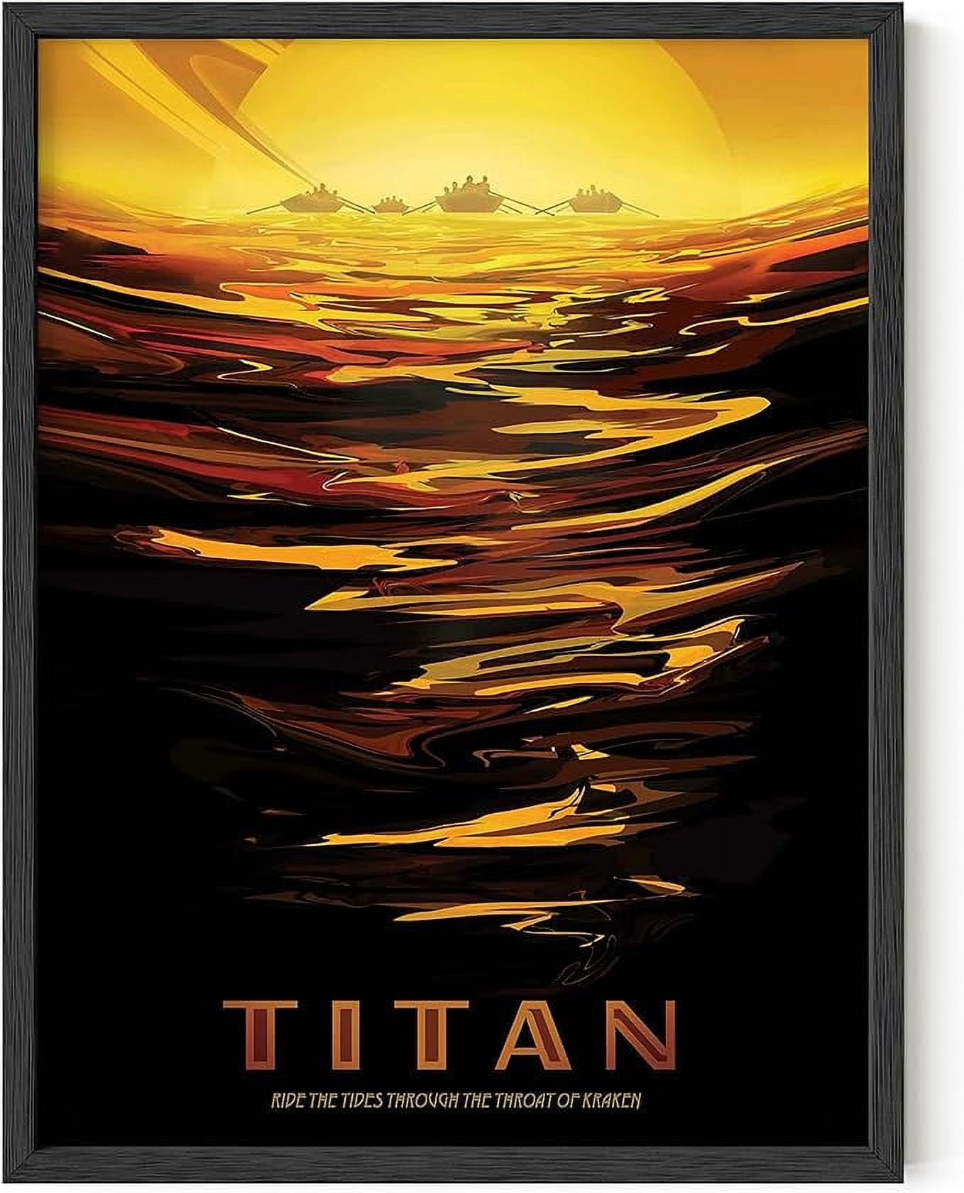 HAUS AND HUES Space Wall Art - Vintage Space Posters, NASA JPL Poster ...