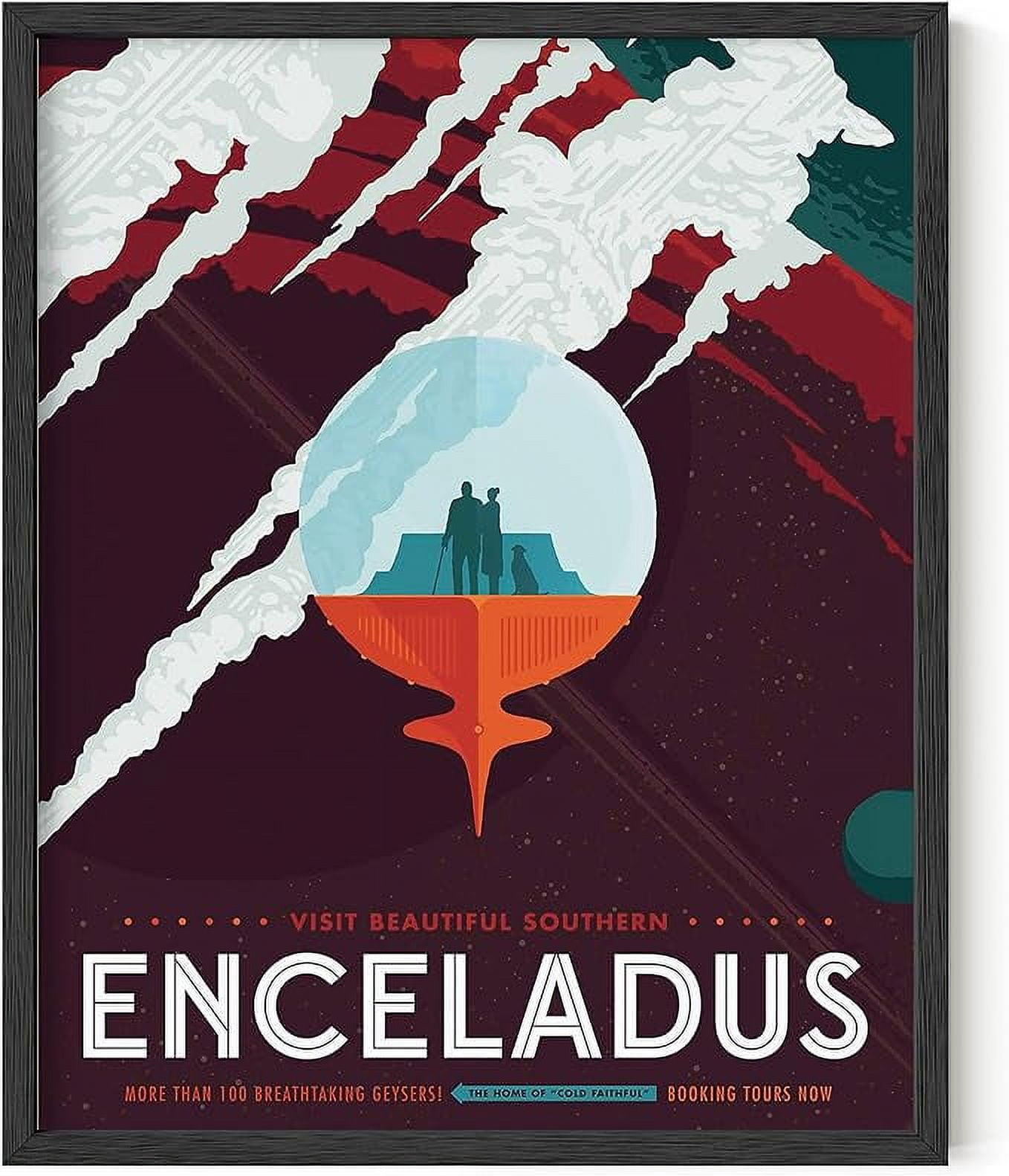 HAUS AND HUES Space Wall Art - Vintage Space Posters, NASA JPL Poster ...