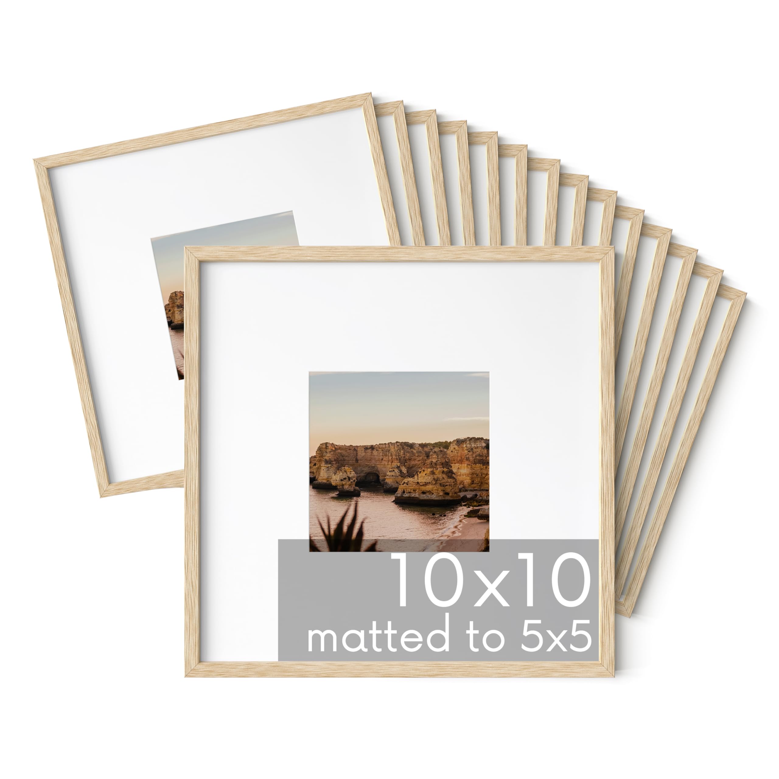 HAUS AND HUES Square Picture Frames 10 x 10 Set of 15 - Photo Gallery ...