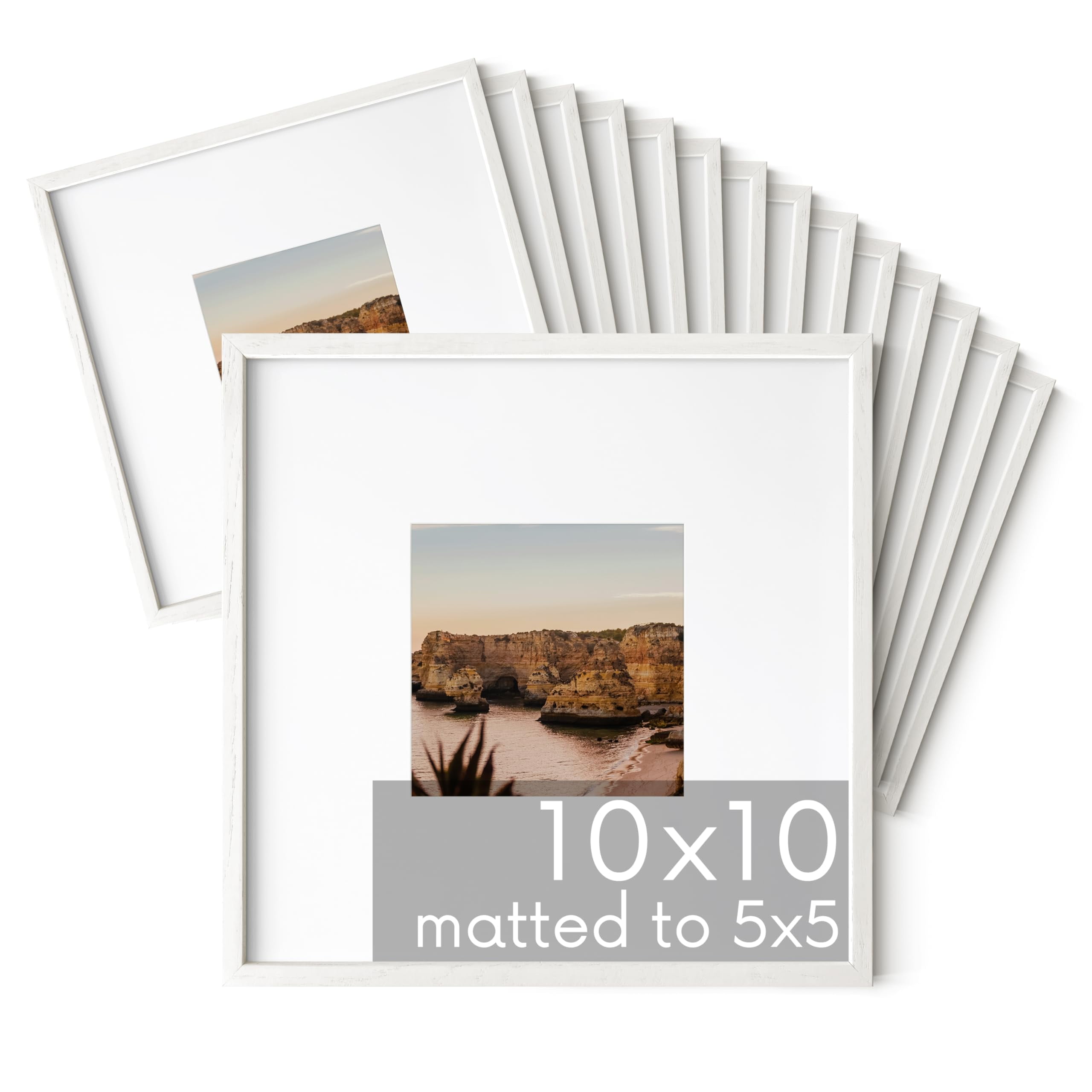 HAUS AND HUES Square Picture Frames 10 x 10 Set of 15 - Photo Gallery ...