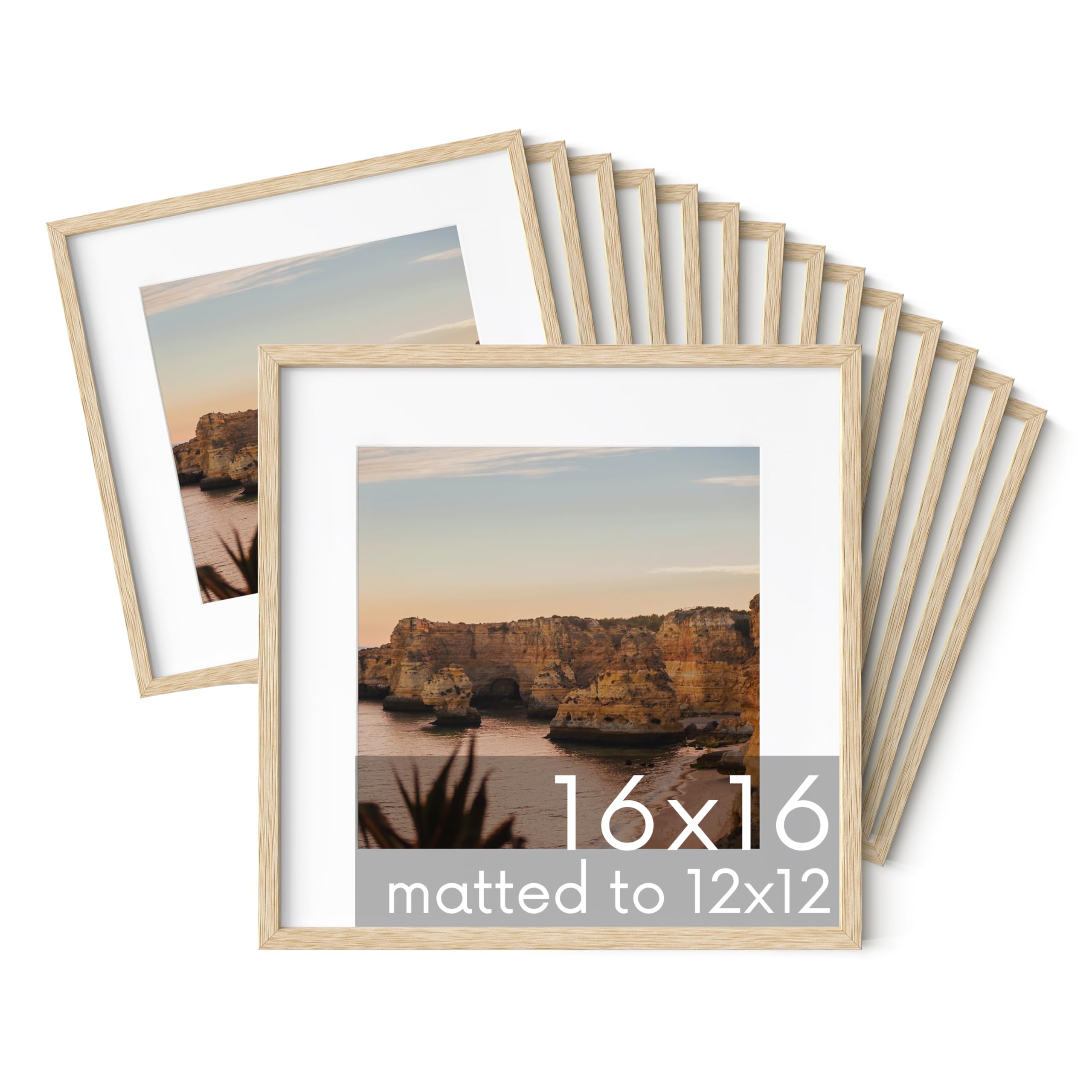 HAUS AND HUES Square Picture Frames 16 x 16 Set of 15 - Photo Gallery ...