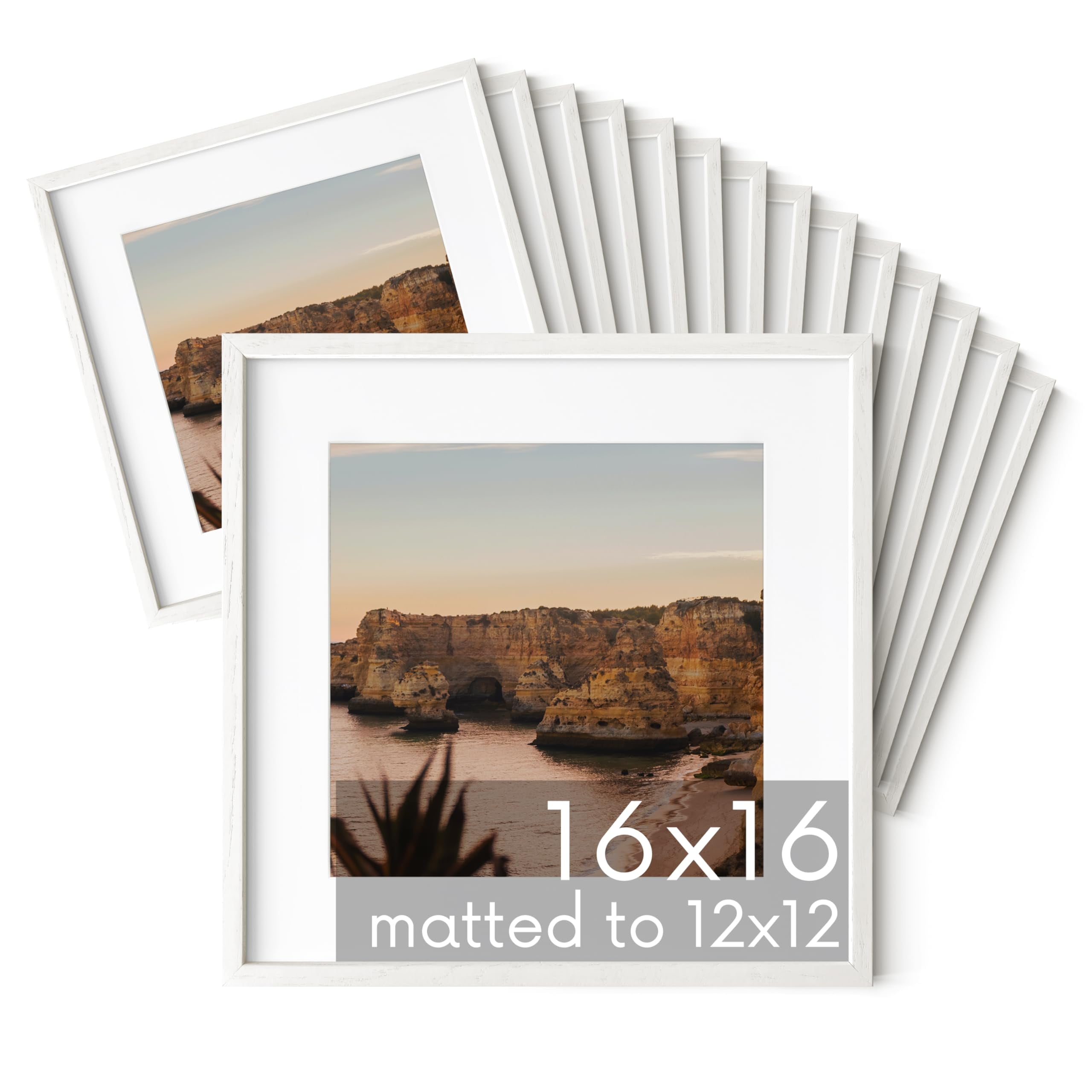 HAUS AND HUES Square Picture Frames 16 x 16 Set of 15 - Photo Gallery ...