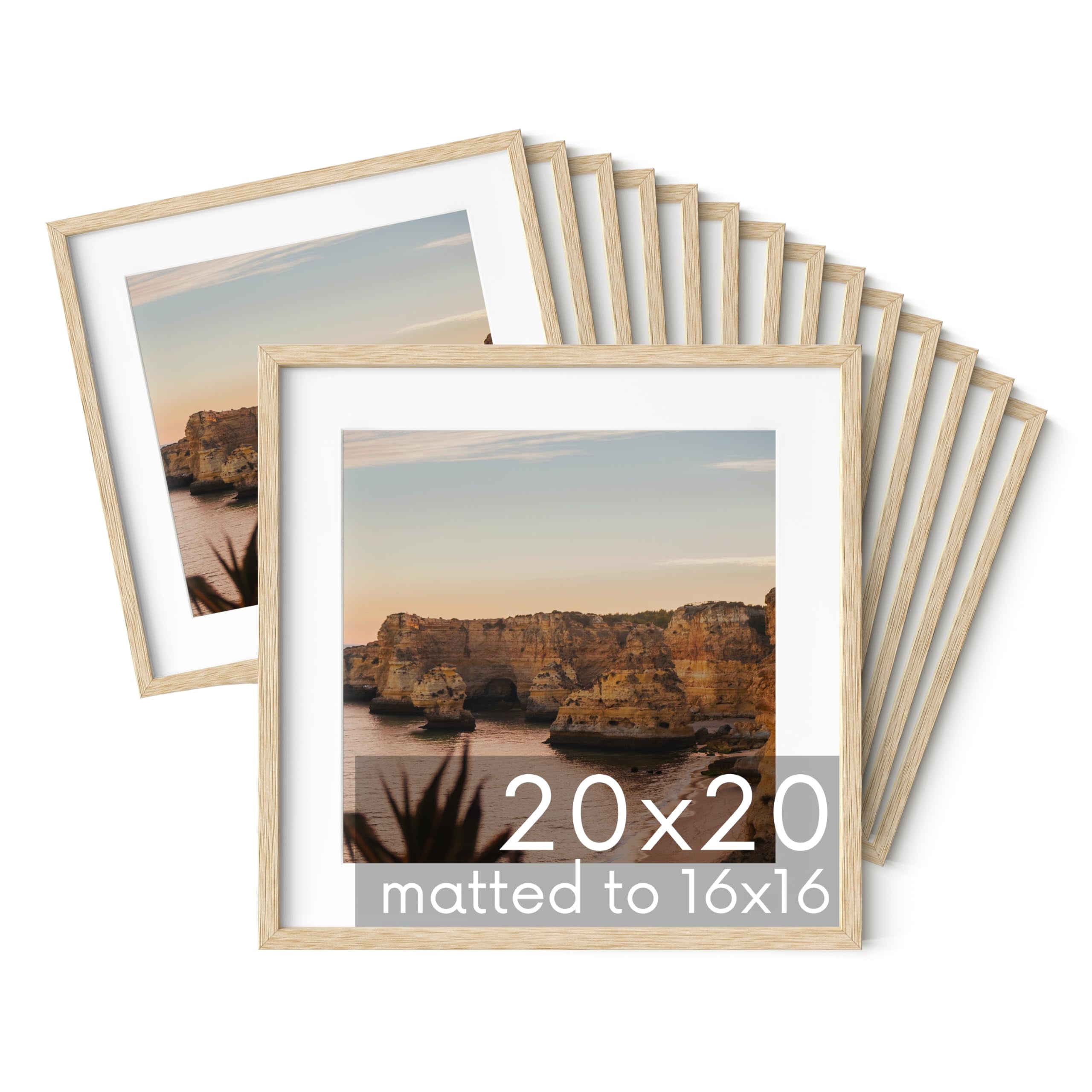 HAUS AND HUES Square Picture Frames 20 x 20 Set of 15 - Photo Gallery ...