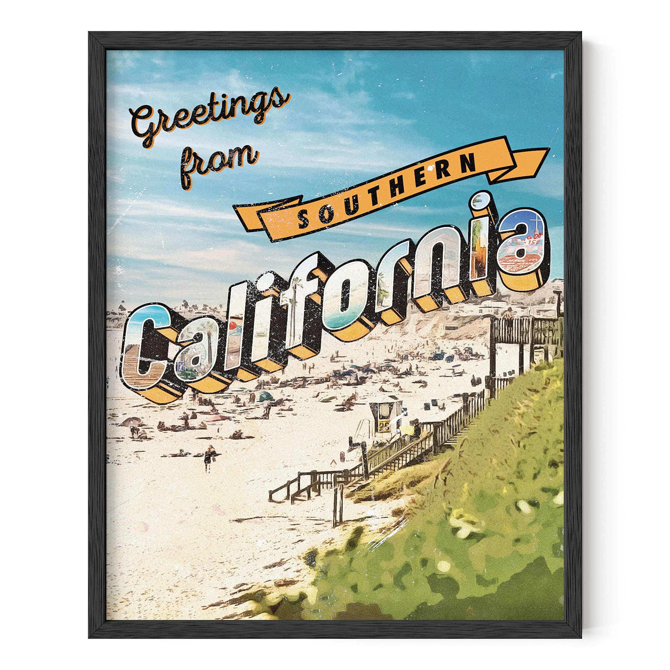 HAUS AND HUES Vintage Posters California Travel Wall Art - California ...