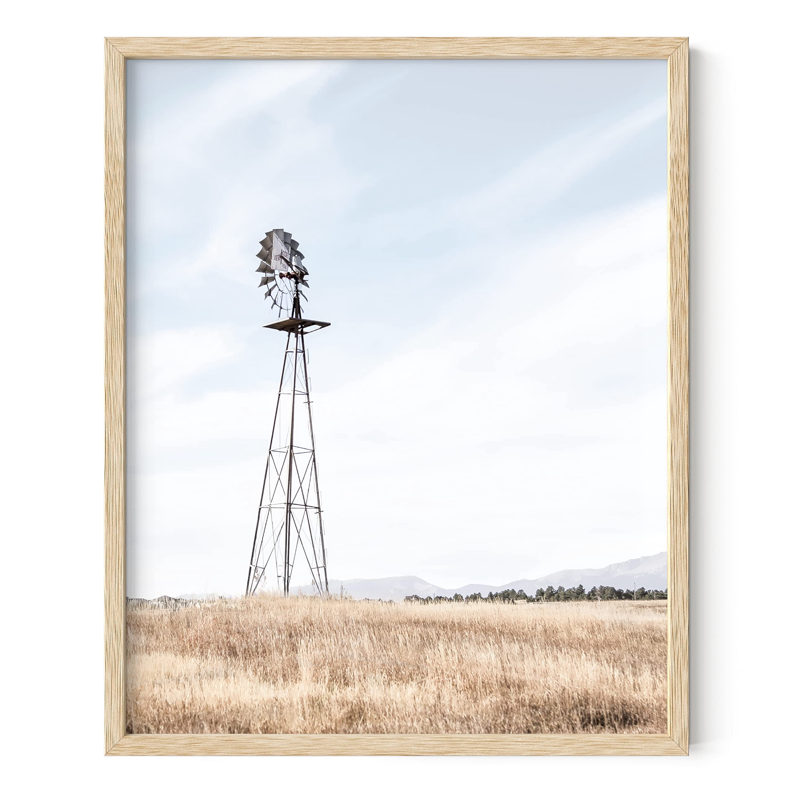 HAUS AND HUES Windmill Pictures Wall Decor - Farmhouse Pictures, Barn ...