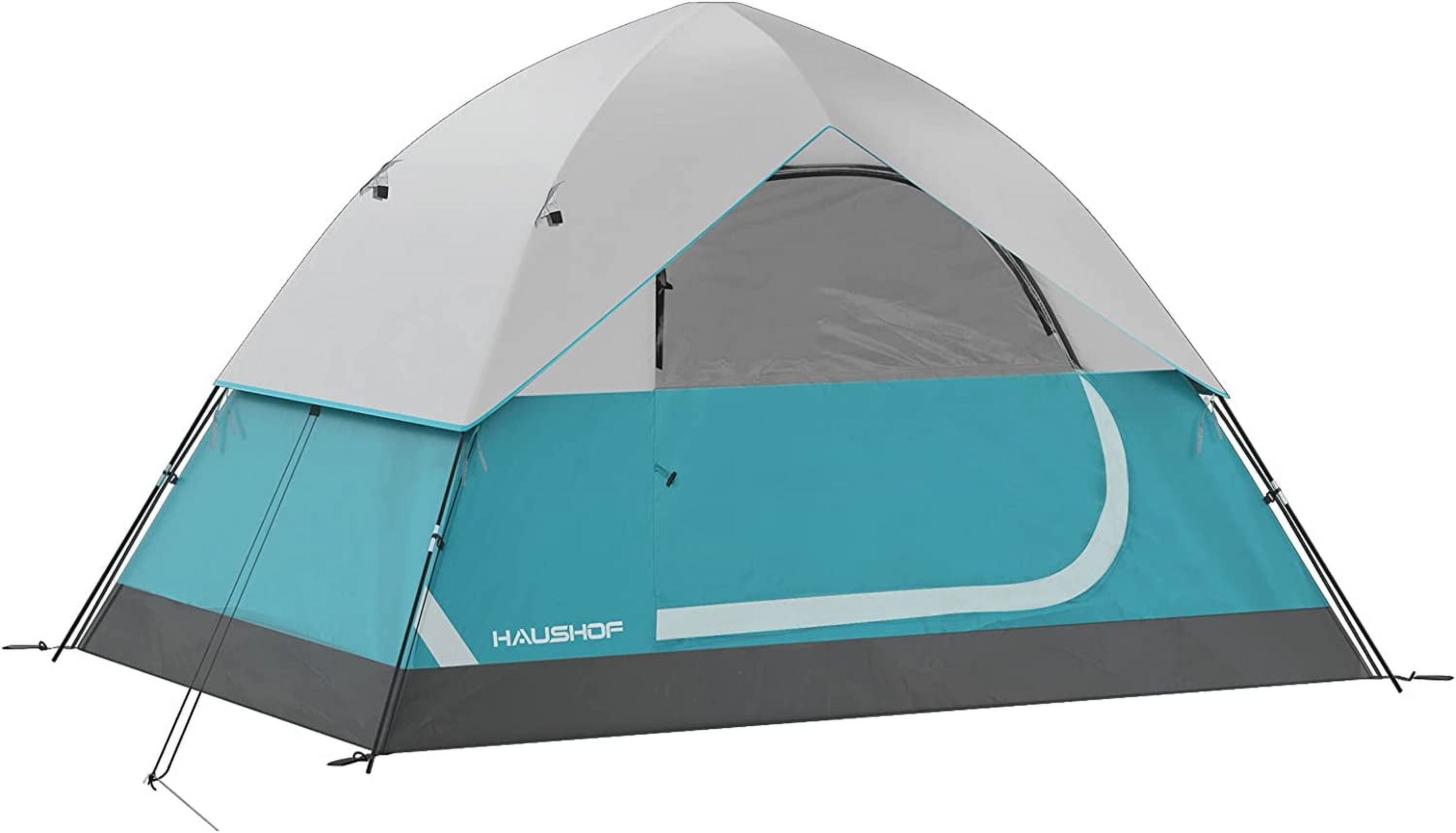 HAUSHOF 2/4-Person Dome Tent with Rainfly, Polyester Taffeta - Walmart.com