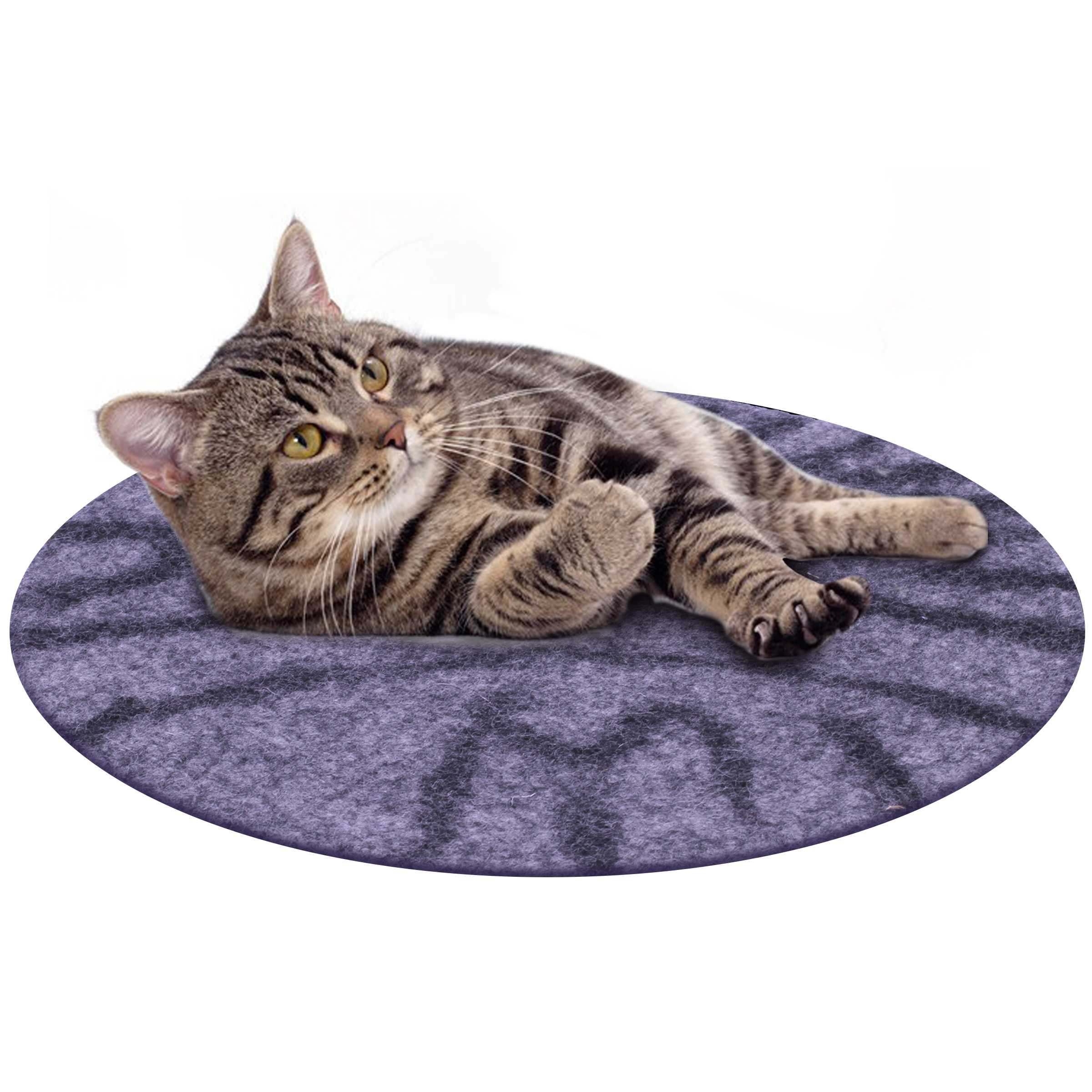 HAUSSIMPLE Cat Bed Mat Natural Merino Cozy Wool Large Carpet for Pet ...