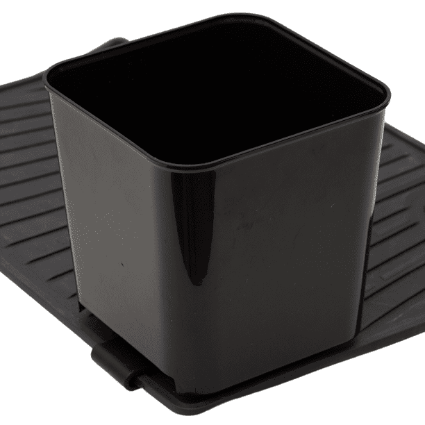 HAUSSIMPLE Mini Car Trash Can Garbage Bin Medium 2 Liters Plastic Spill ...