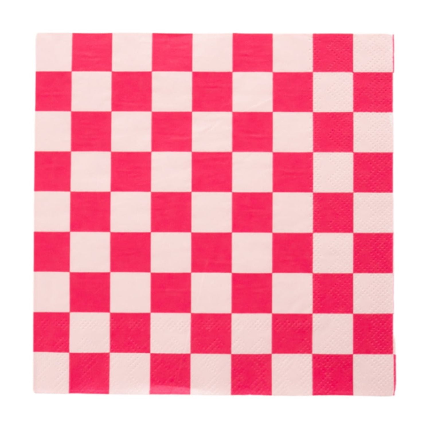 HAUTE PINK SIGNATURE CHECKER LARGE NAPKINS - Walmart.com