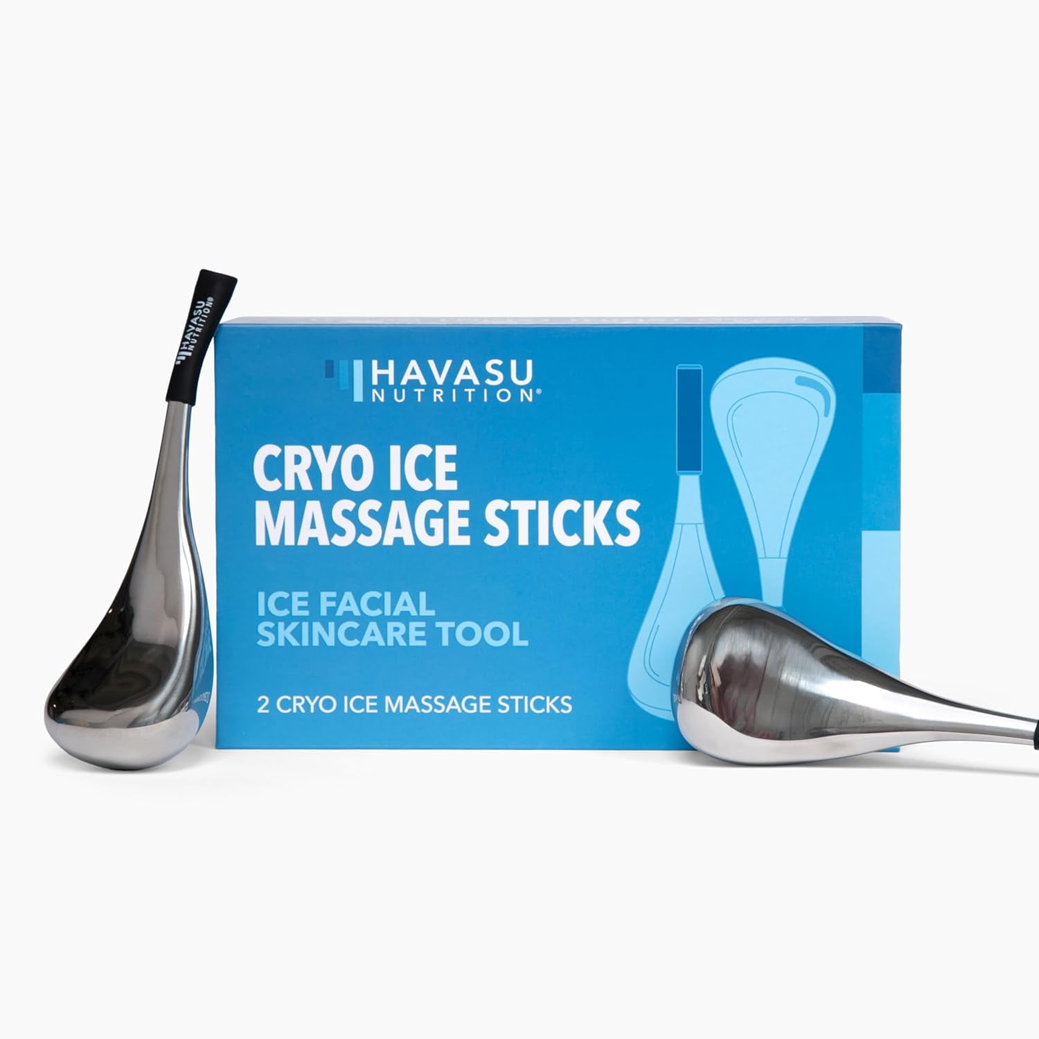 HAVASU NUTRITION Cryo-Ice Massage Sticks, Ice Globes Facial Skin Care ...