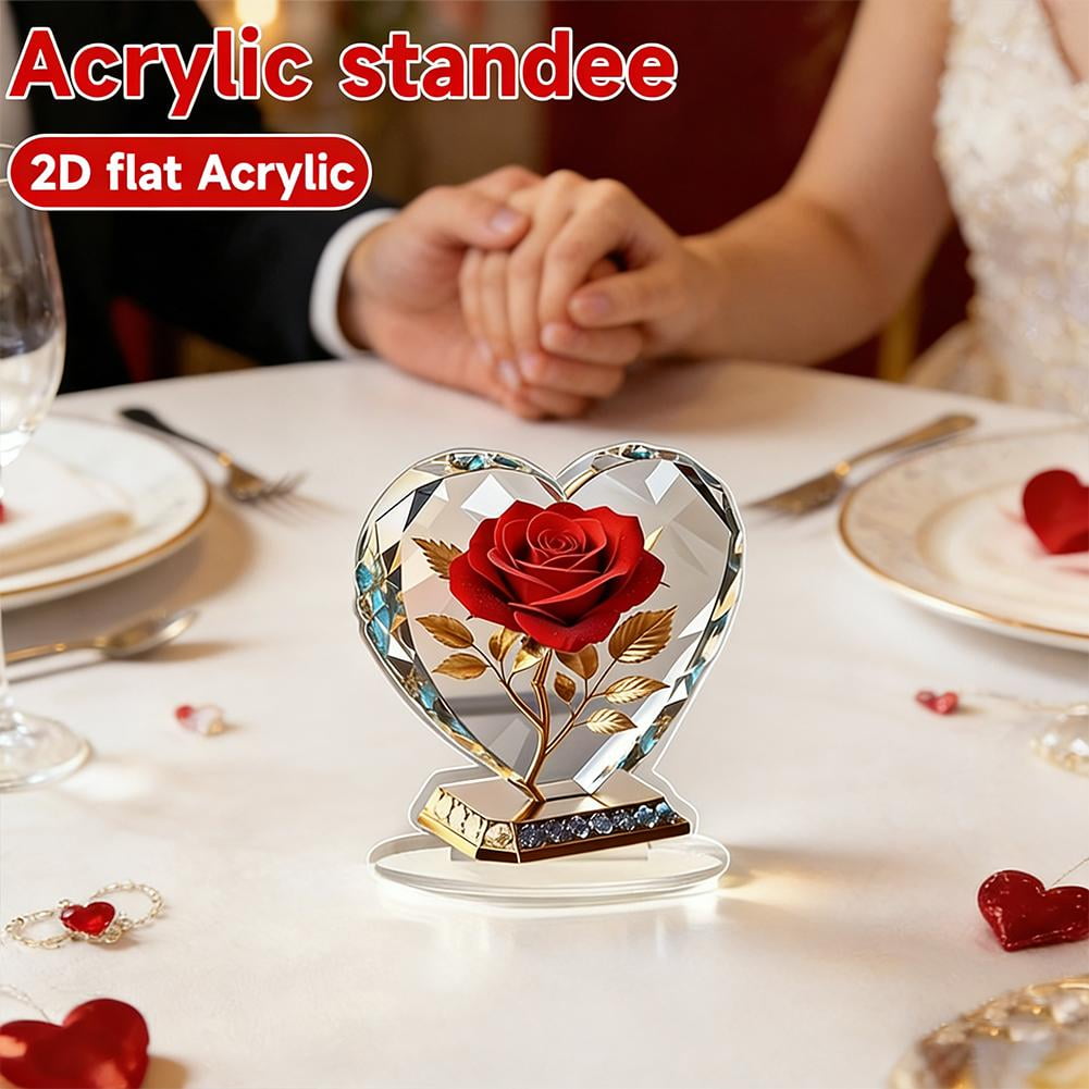HAVELOR Rose Theme Acrylic Plaque, 5.9 x 4.72 Inches, Multi-Angle ...