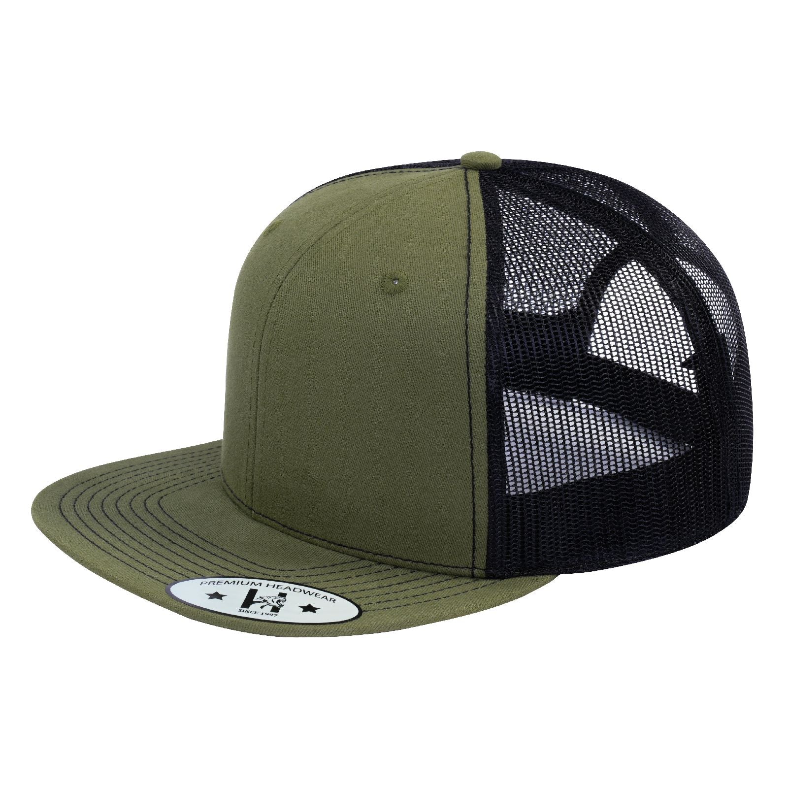 Solid Plain Style Flatbill Snapback Hat Cap, White - Walmart.com