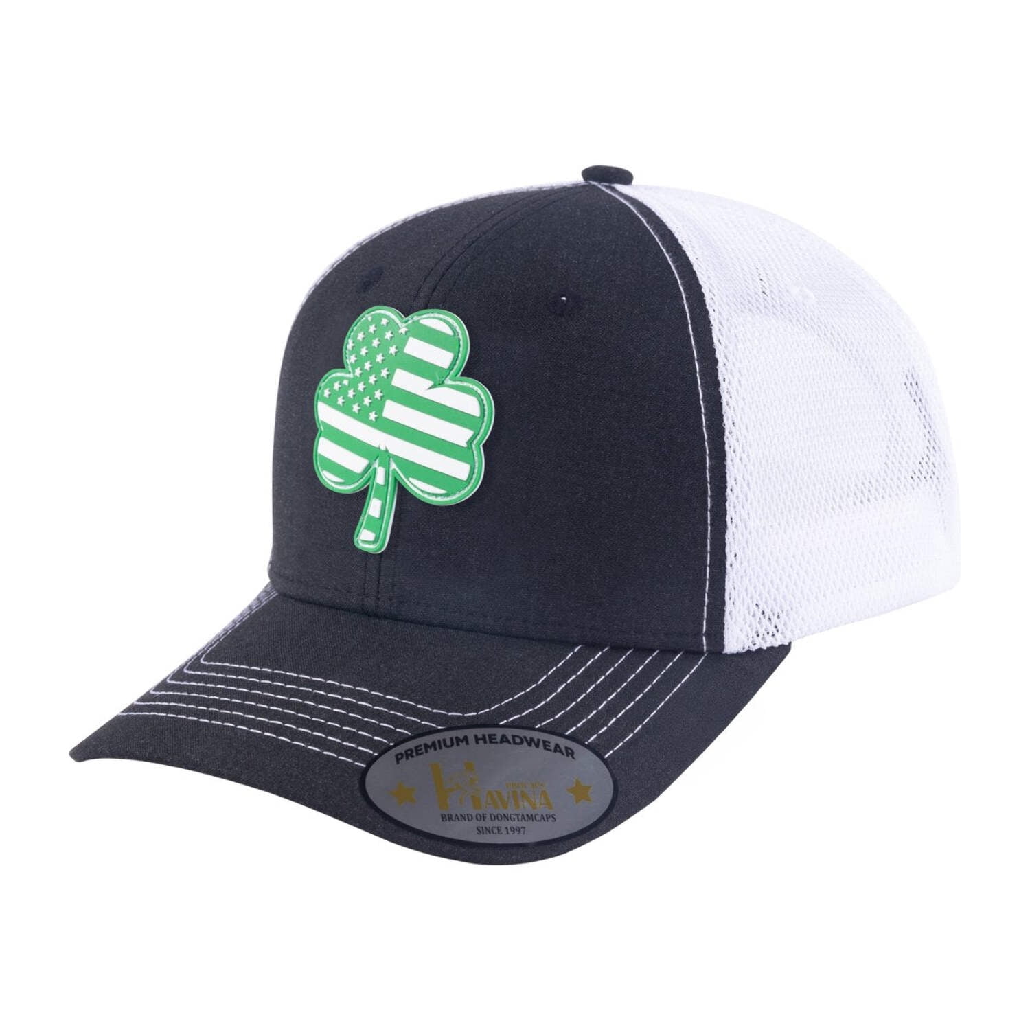 Unisex Embroidered St. Patrick'S Day Four Leaf Shamrock, 6-Panel ...