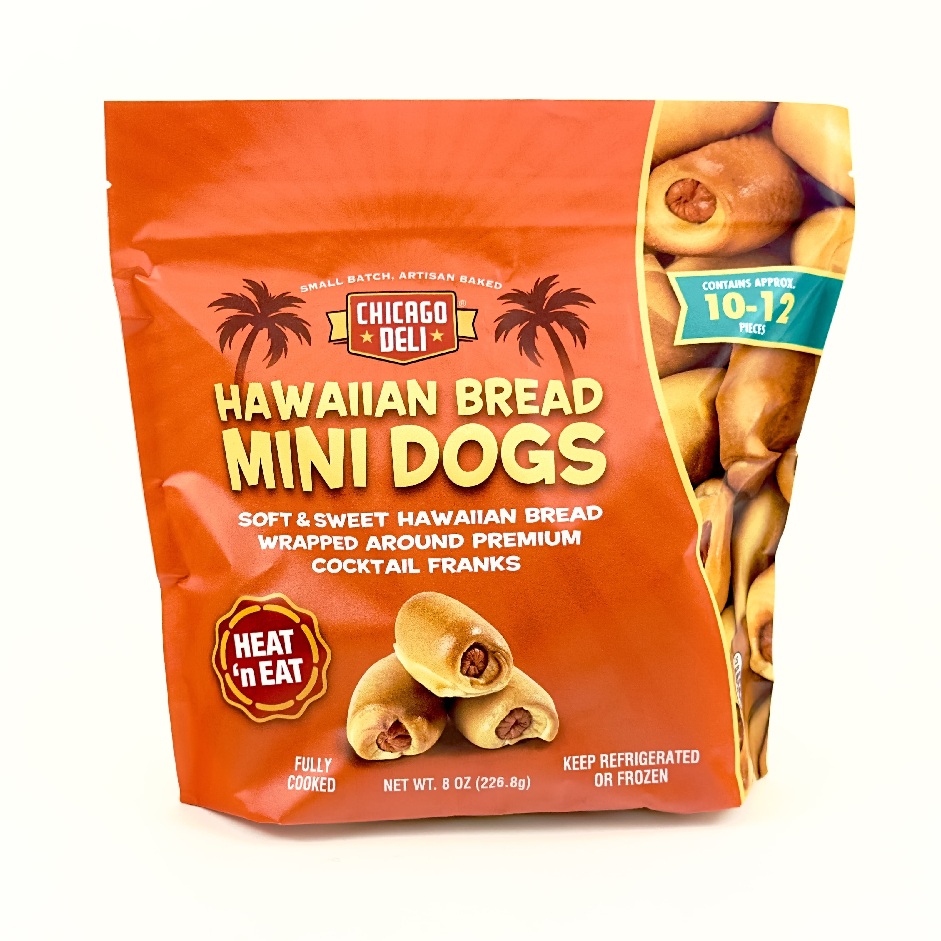 Chicago Deli Hawaiian Bread Mini Dogs, 8 oz (Frozen) - Walmart.com