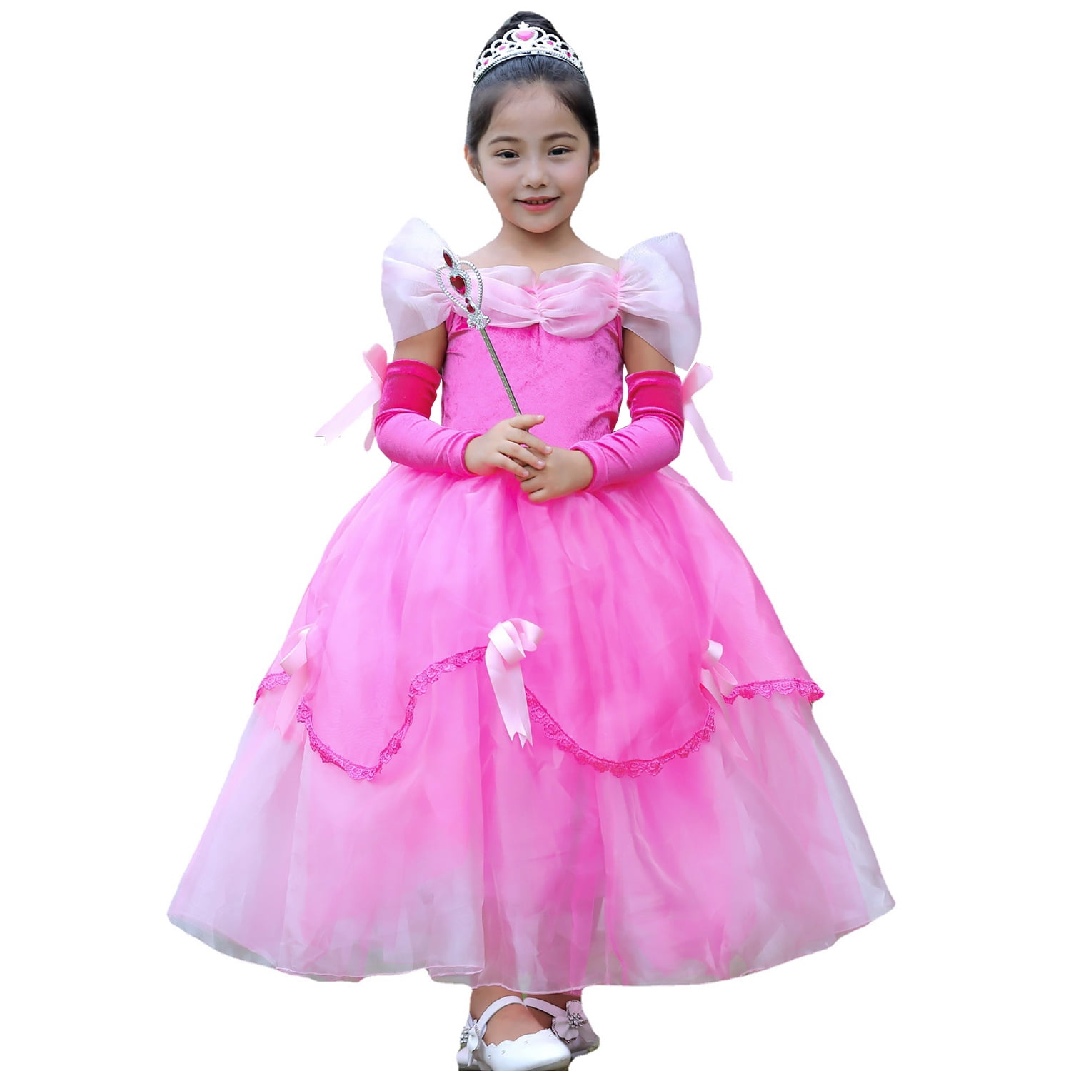 HAWEE Belle Dress Girls Princess Custome Birthday Party Dress Up for ...