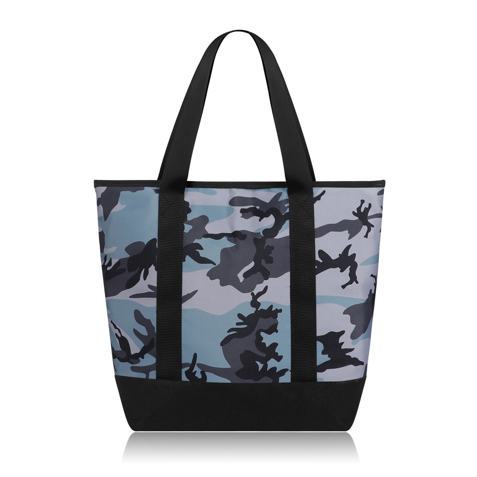 HAWEE Canvas Tote Bags for Women with Zipper and Compartments Large ...