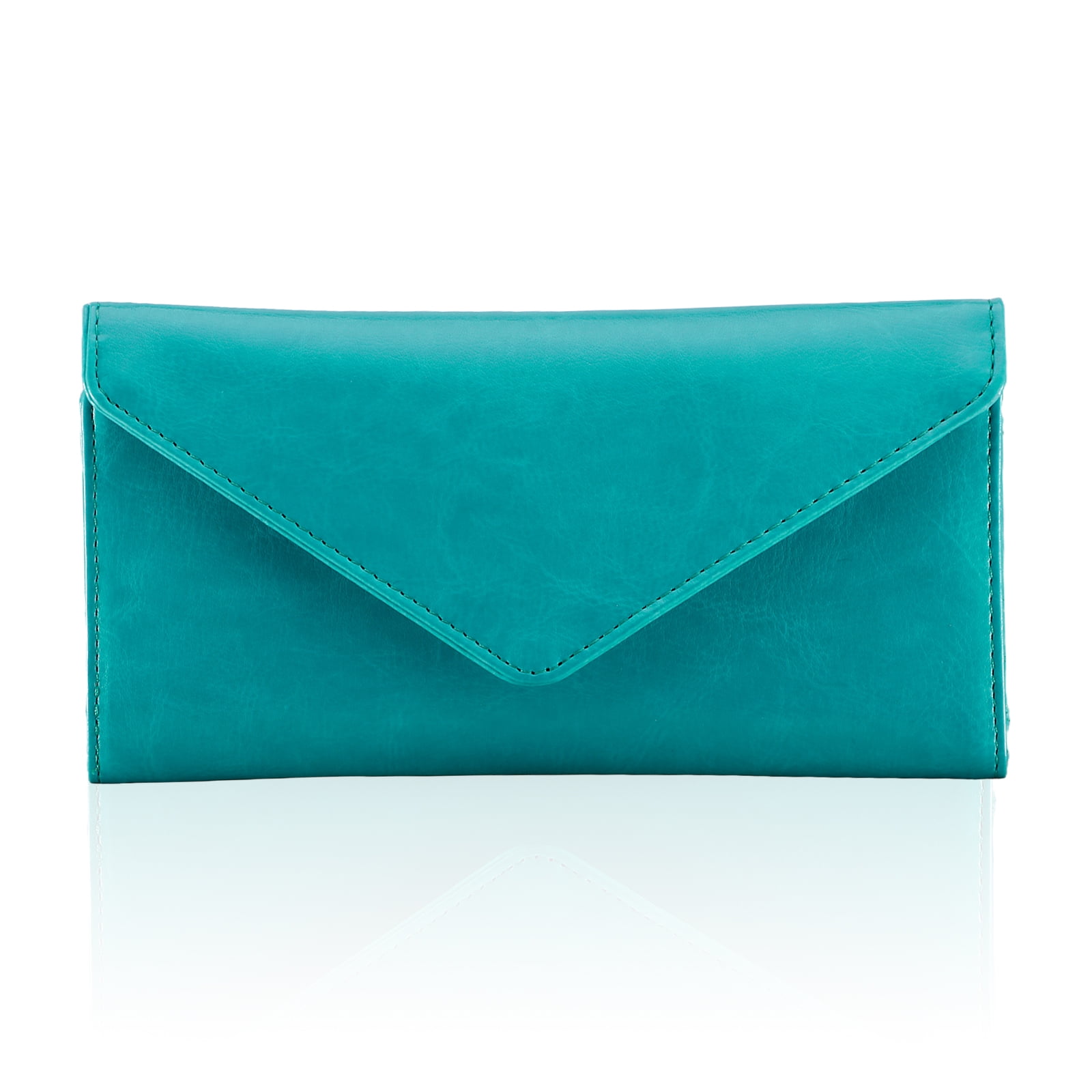HAWEE Card Wallet RFID Blocking Envelope Style Tri-fold Checkbook ...