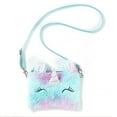 HAWEE Kids Cute Unicorn Crossbody Bag, Small Children's Plush Purse and ...