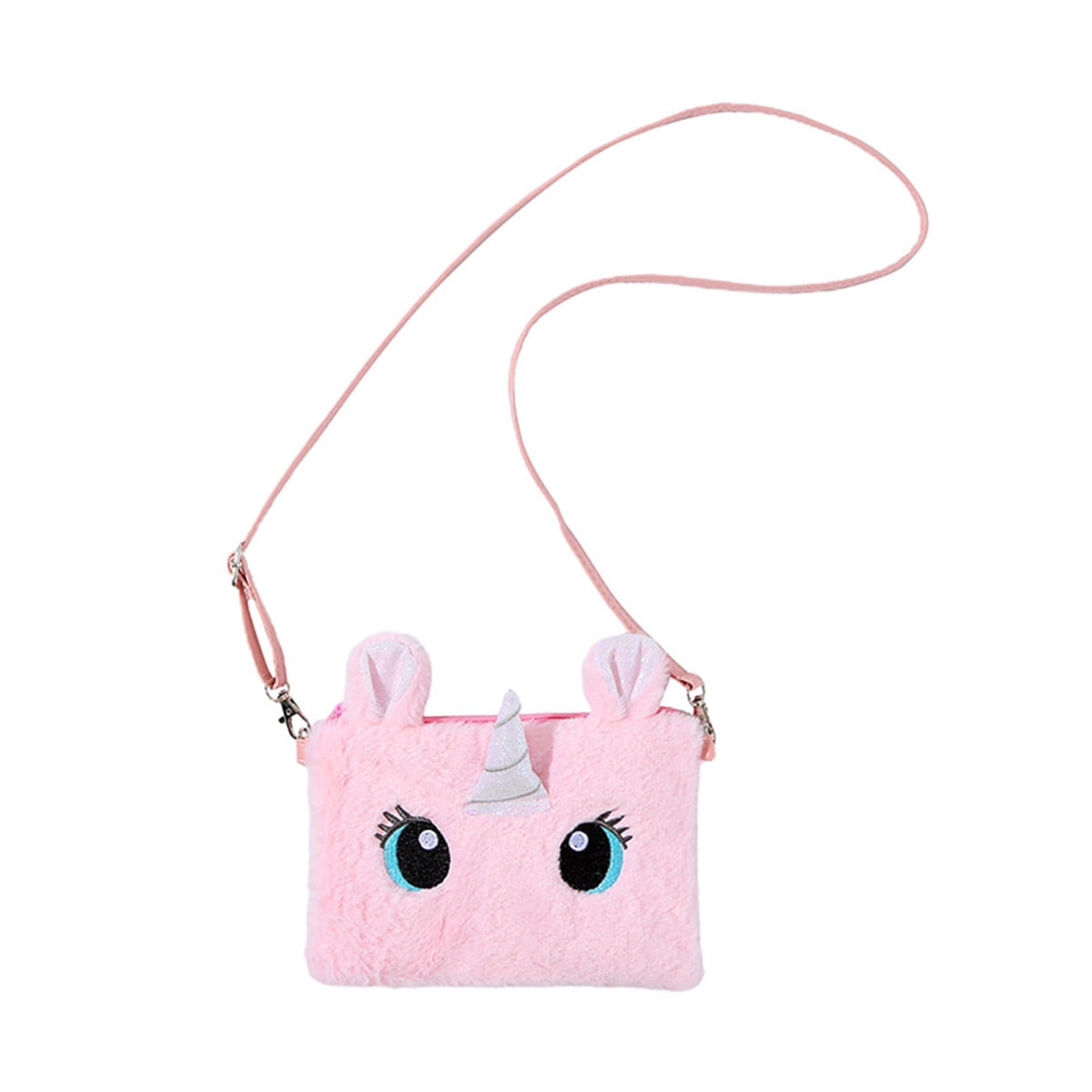 HAWEE Cartoon Girls Plush Purses and Handbags Unicorn Coin Wallet Pouch ...