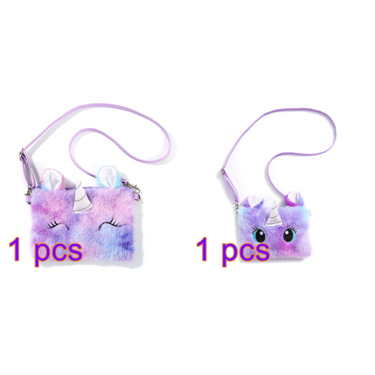 HAWEE Cartoon Plush Purses and Handbags Unicorn Coin Wallet Pouch Money ...