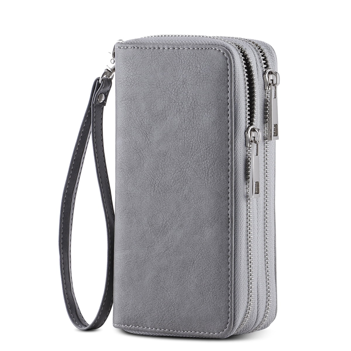 HAWEE Dual Zipper Cellphone Wallet with Card Slot, Coin Pouch for Women ...