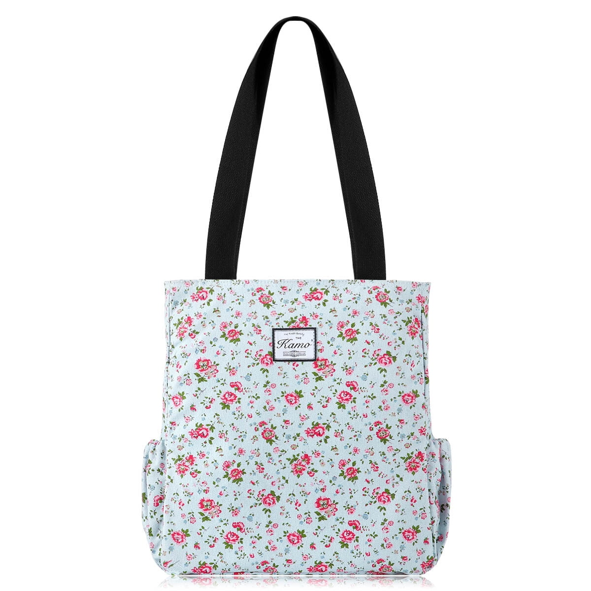HAWEE Floral Tote Bag Large Shoulder Bag with Multi Pockets for Gym ...