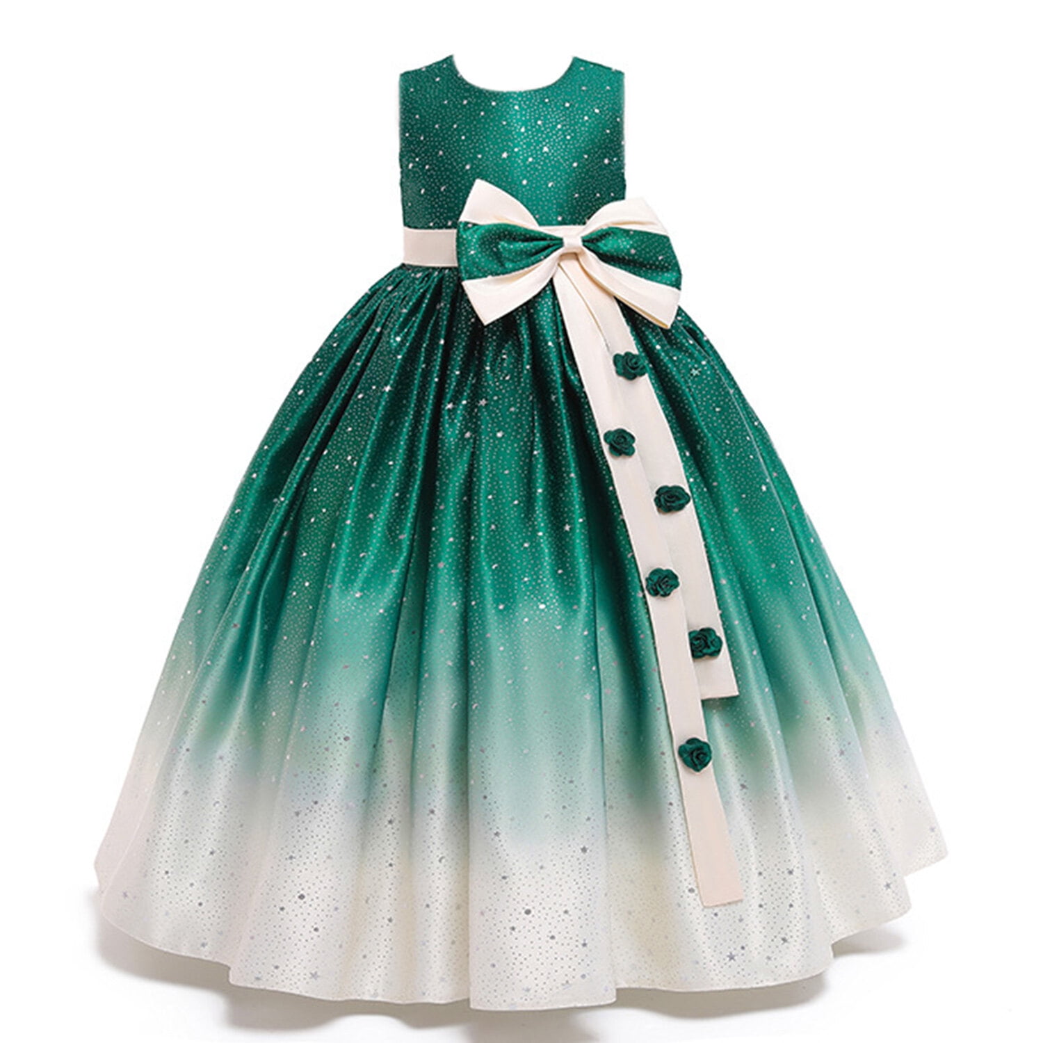 HAWEE Flower Girls Dress Bridesmaid Sparkle Wedding Pageant Dresses ...